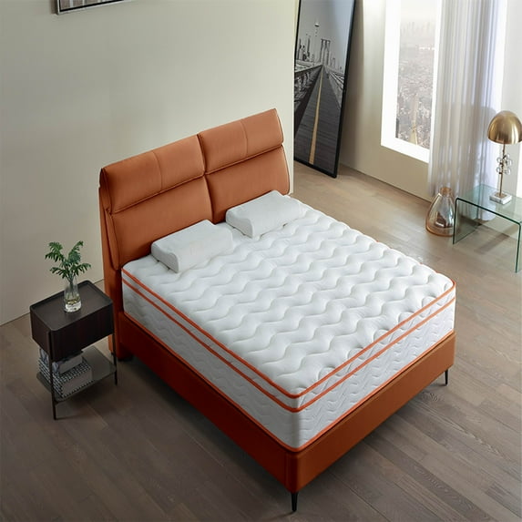 Mattress 10 Inch Hybrid Memory Foam Full Mattress in a Box with Pocket ...