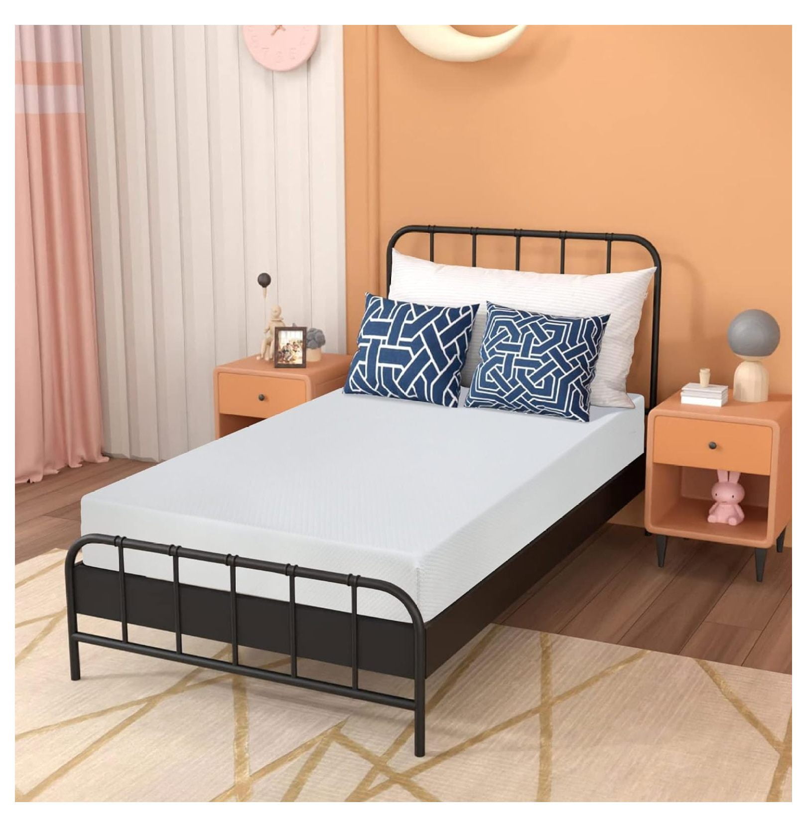 Mattress, 5/6/8/10/12 Inch Medium Firm Mattress Memory Foam Mattress ...