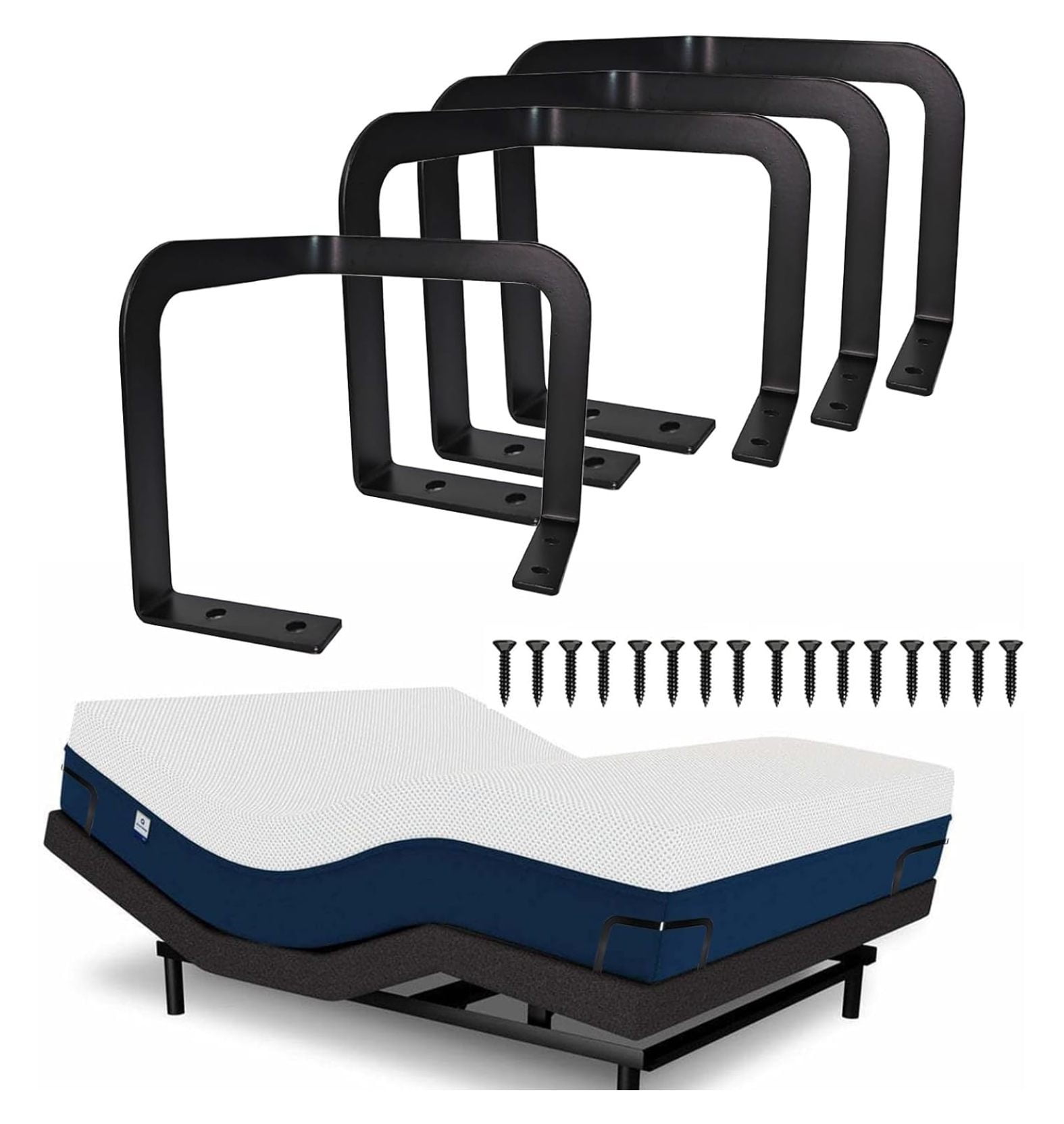 Mattress Corner Retainers, Set of 4 - Bed Frame Corner Holders Anti ...