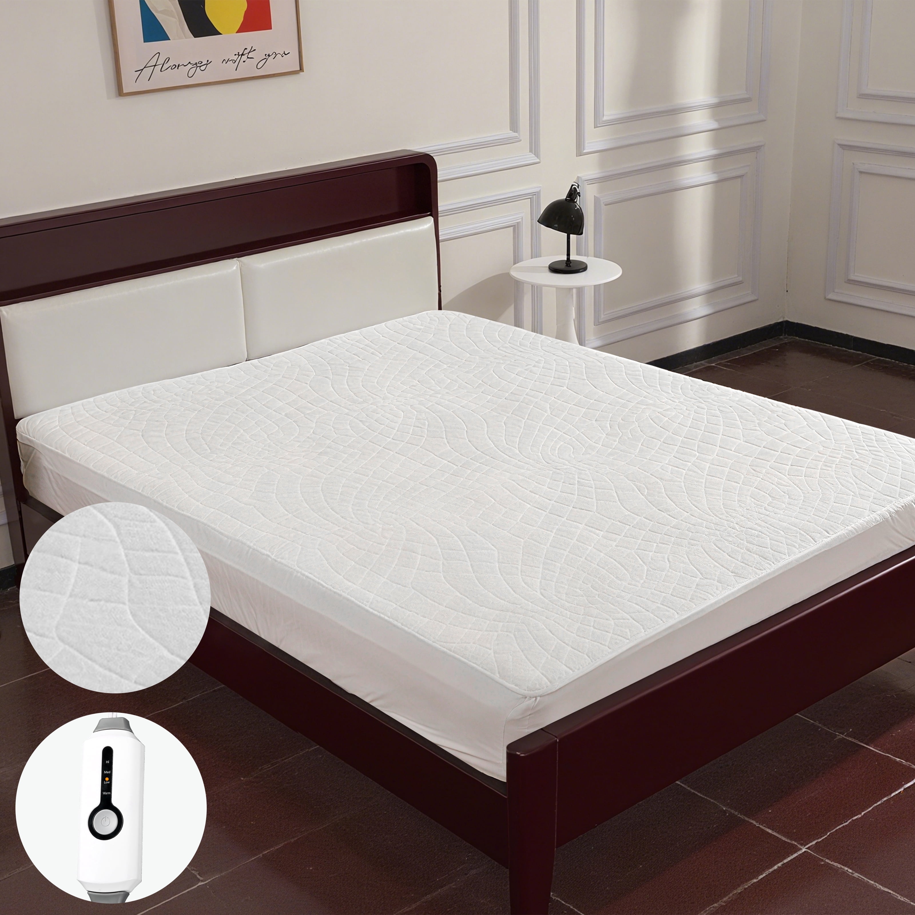 GONUES Heated Mattress Pad Twin Size 39x75 inches with 10-Hour Auto-off ...