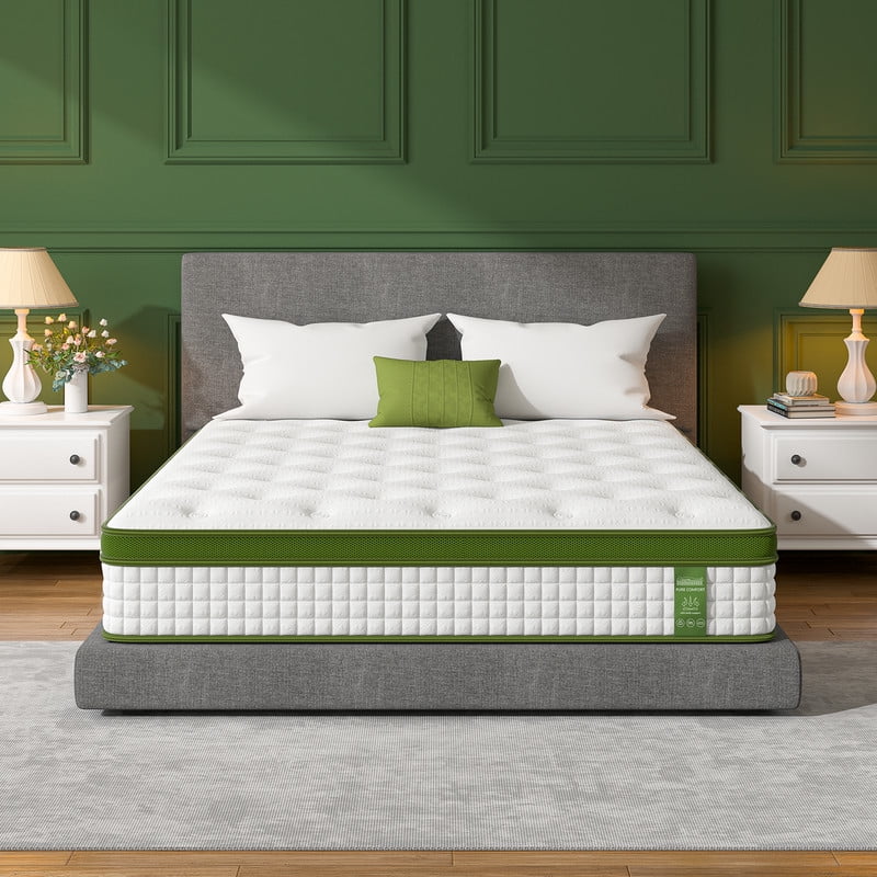 Mattress Queen, 12 Inch Queen Size Mattress in a Box, Luxury Euro Top ...