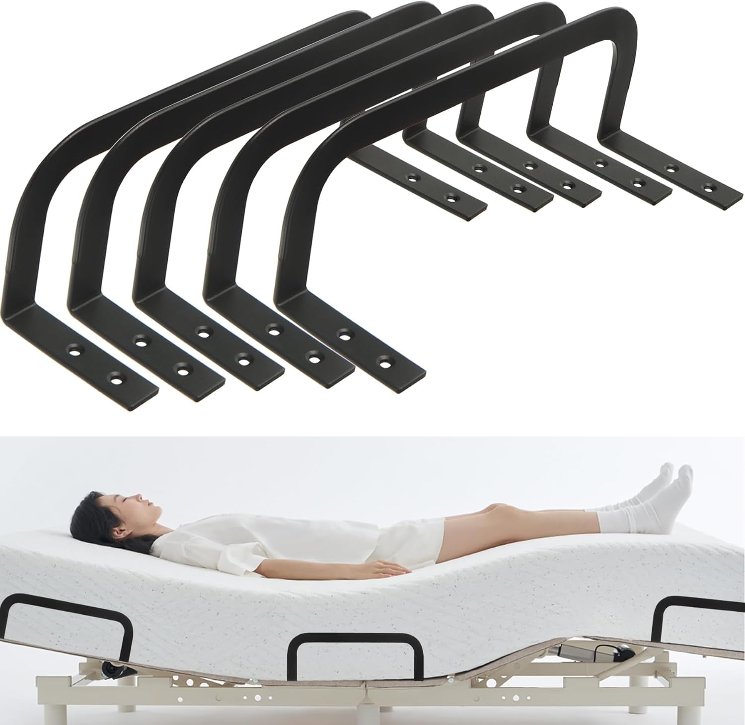 Mattress Retainer Bar Bracket Holder - 5pcs Keeps Mattress from Sliding ...