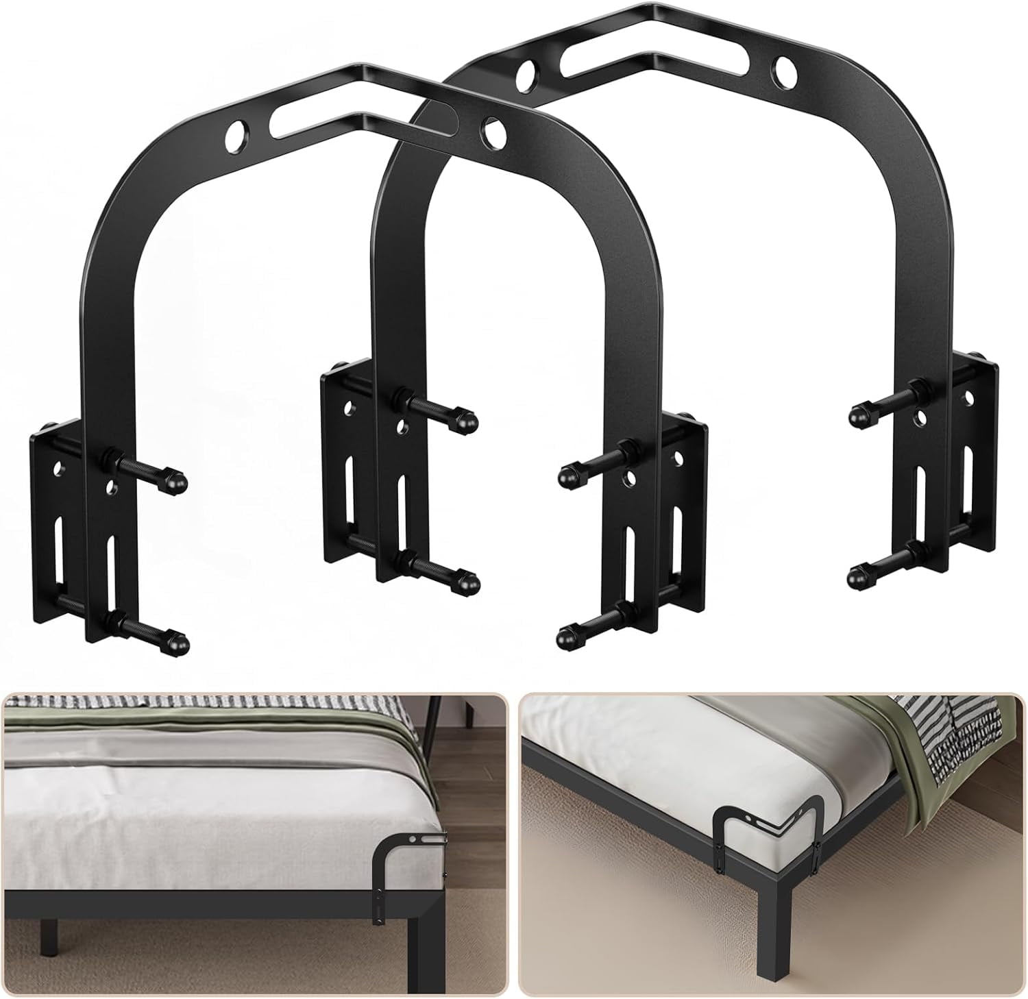 Mattress Slide Stopper, Corner Non-Slip Mattress Gripper Retainer Bar ...