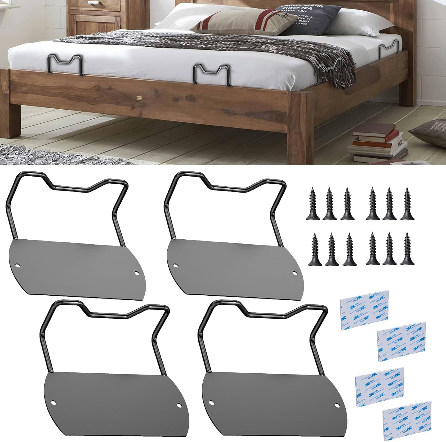 Mattress Slide Stopper Fit Wooden Bed Frame,Mattress Retainer Bar from ...