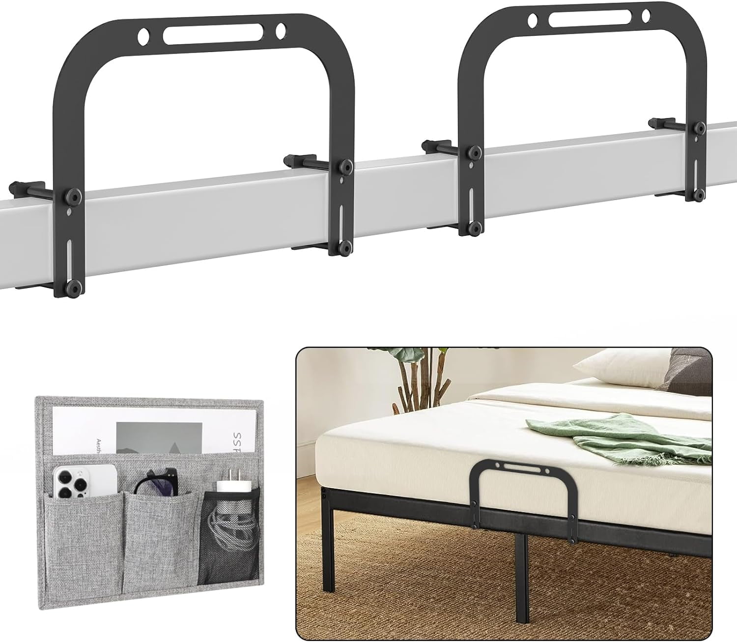 Mattress Slide Stopper, Non-Slip Mattress Gripper Retainer Bar ...