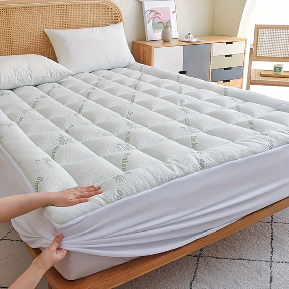 Mattress Topper Cooling Extra Thick Mattress Pad Cover With 8-21 Inch ...