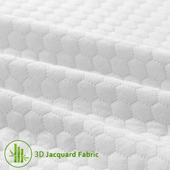 Mattress Topper Cover Only for Queen Size Foam Latex, 3-4 Inch Zippered ...