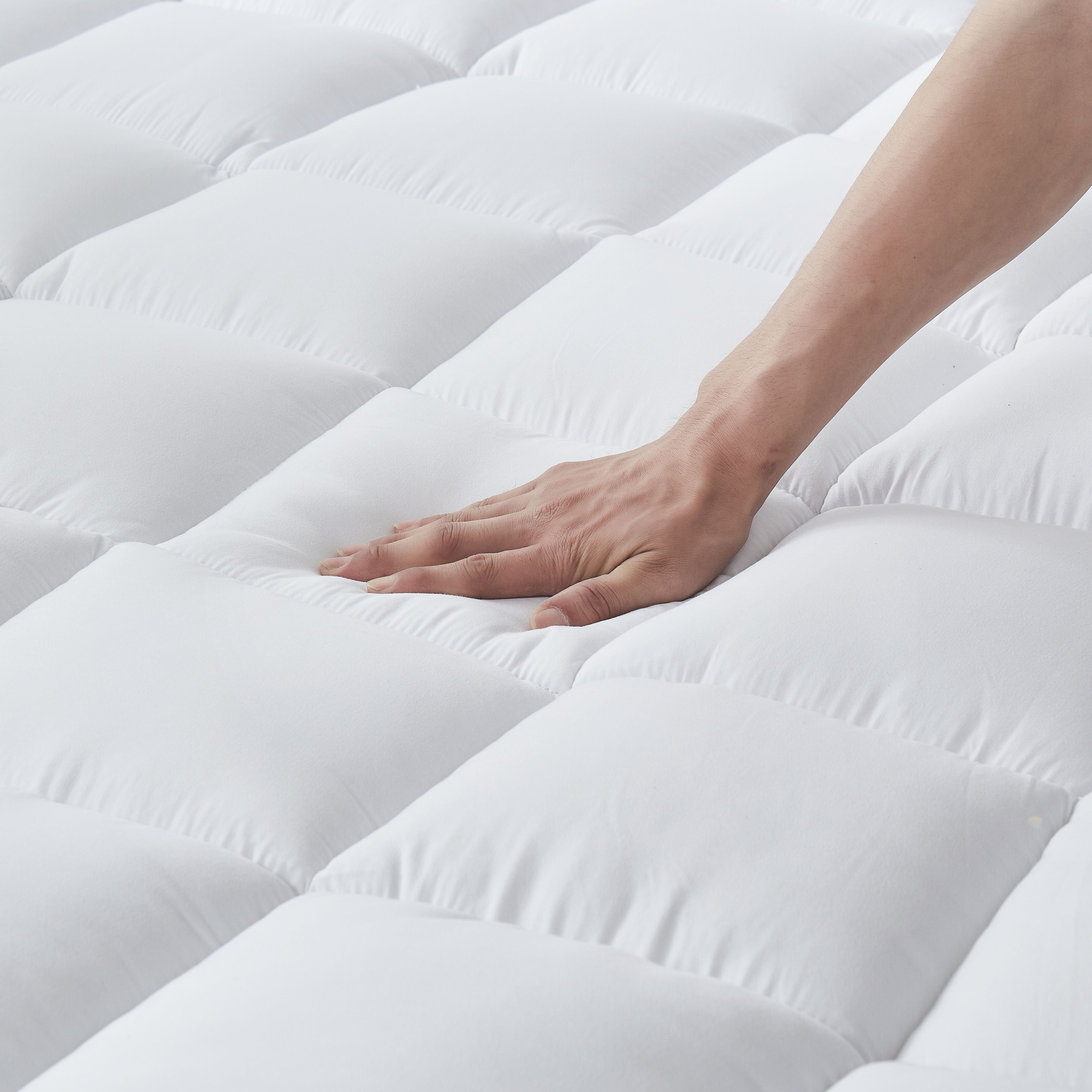 Mattress Topper Extra Thick Queen Size, 8-21 Inch Mattress, Plush Soft ...