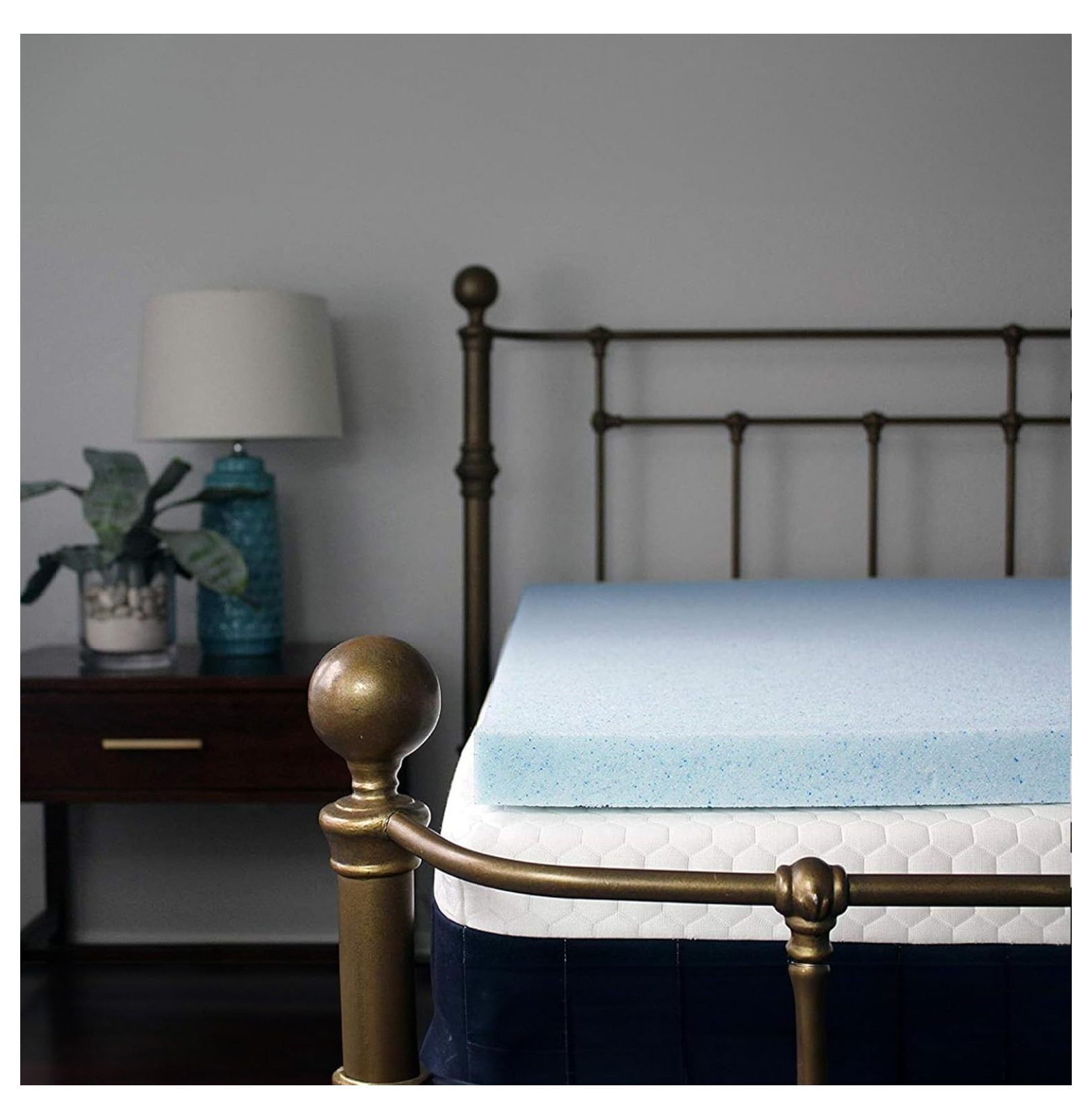 Mattress Topper Full, 3 Inch Gel Memory Foam Bed Topper for Full Size ...
