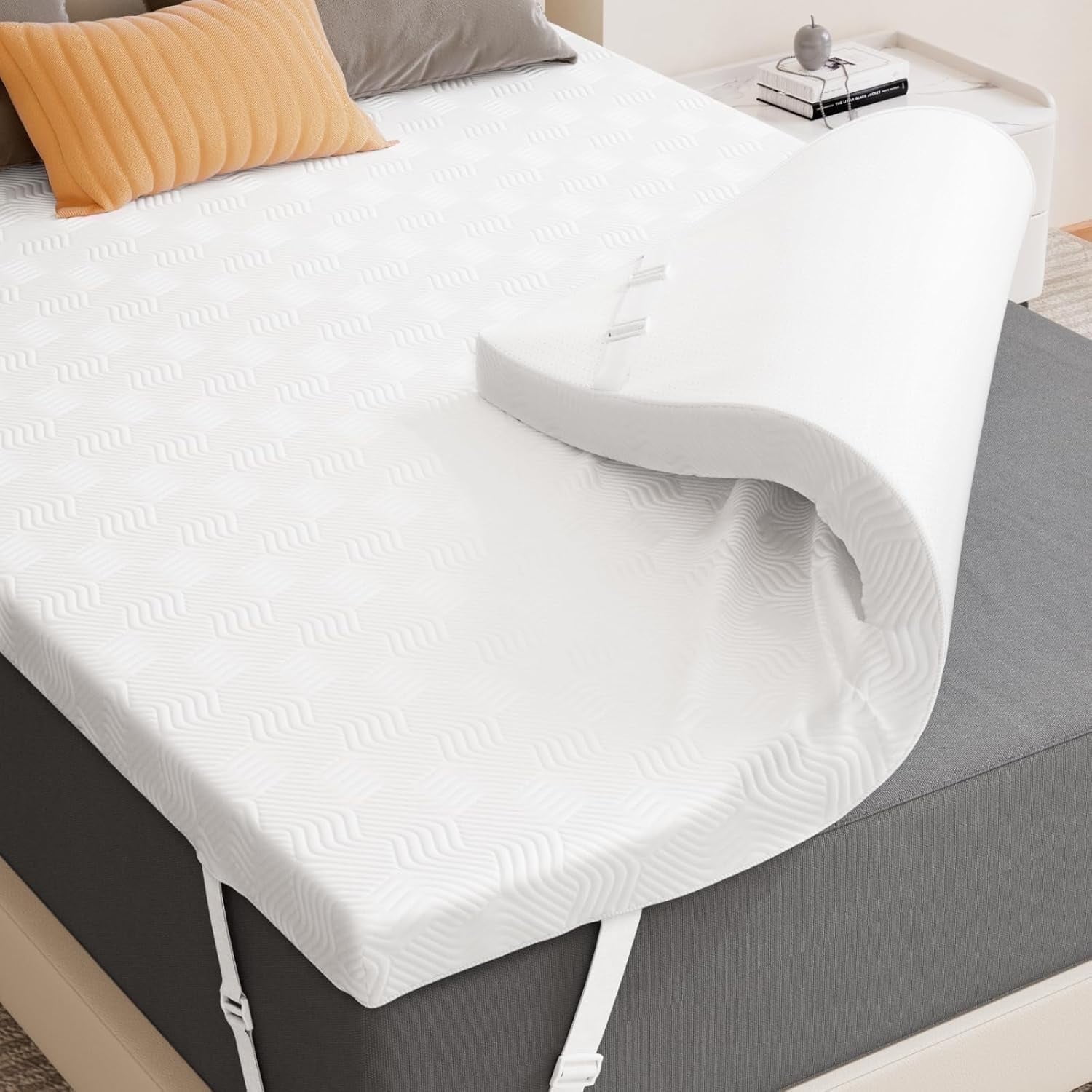 Airdown Full Size Mattress Topper - 3 Inch Memory Foam Bed Topper with ...
