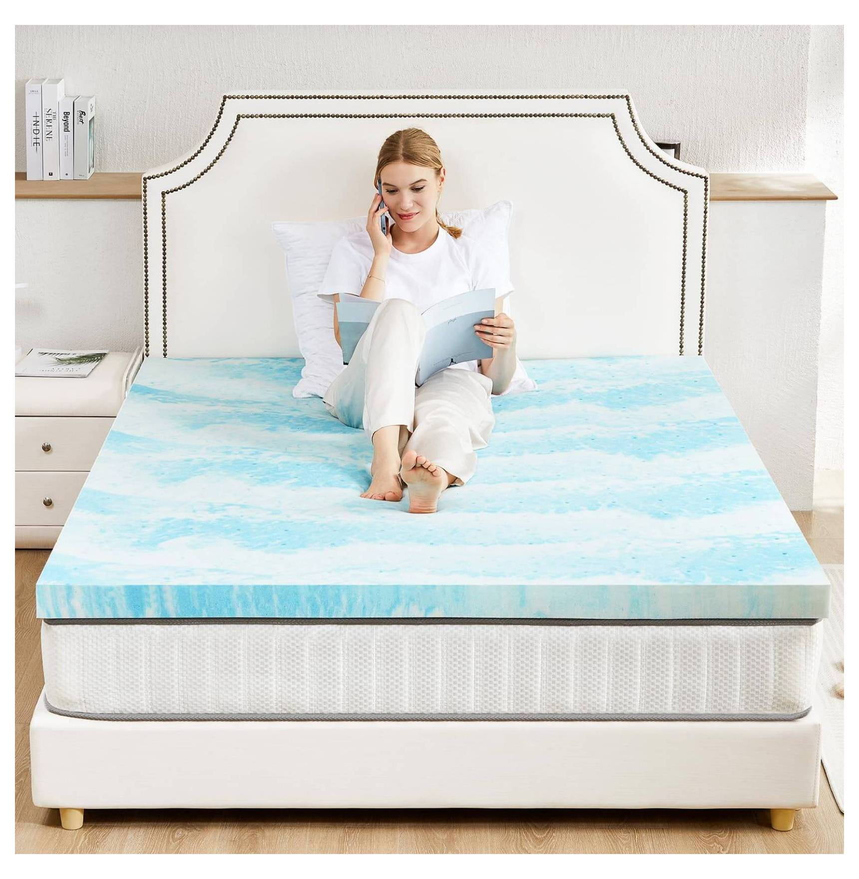 Mattress Topper Full Gel Memory Foam Mattress Topper Full Size for Back ...