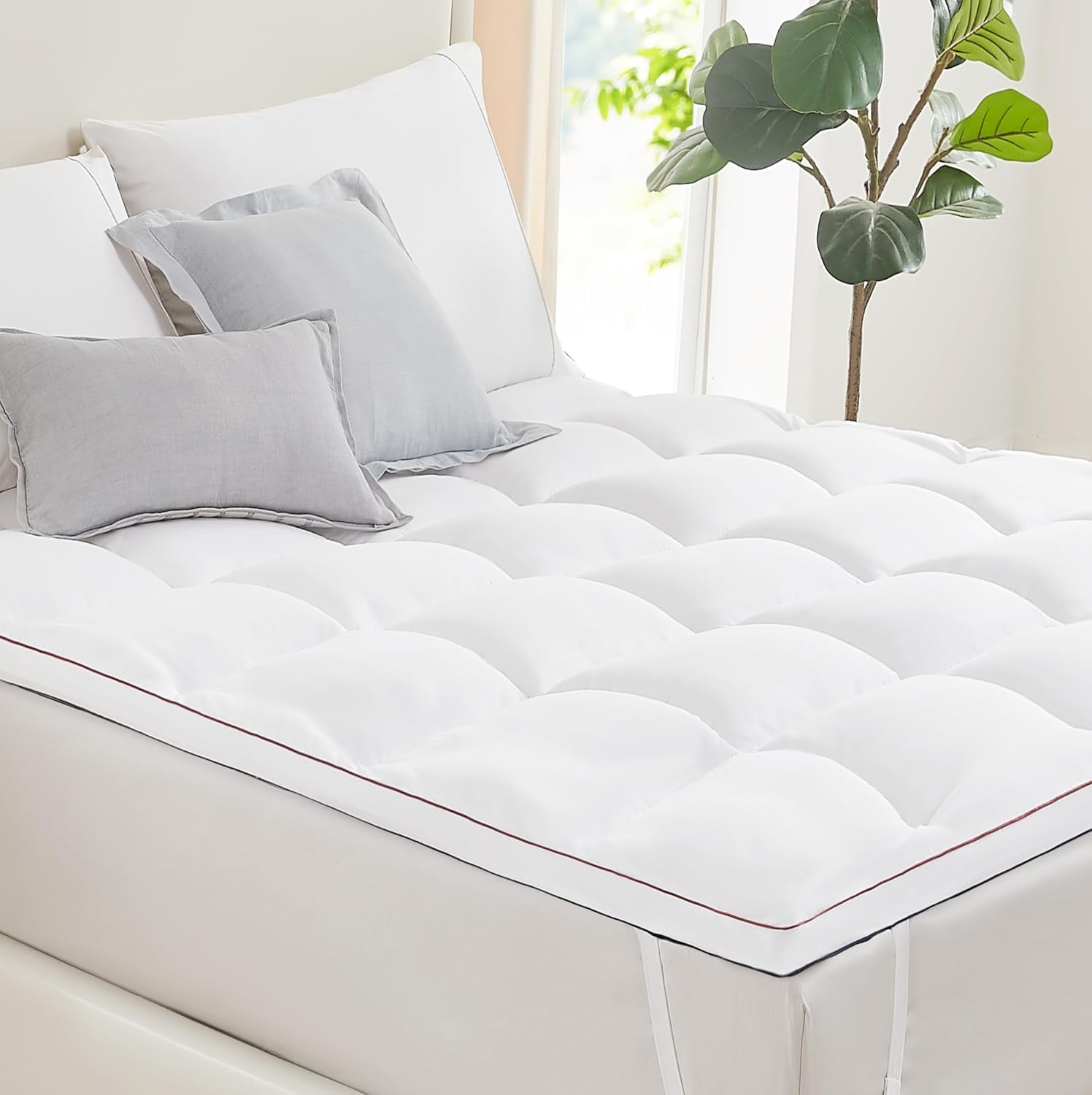 Mattress Topper Super Queen - Cooling Pillow Top Mattress Topper Super ...