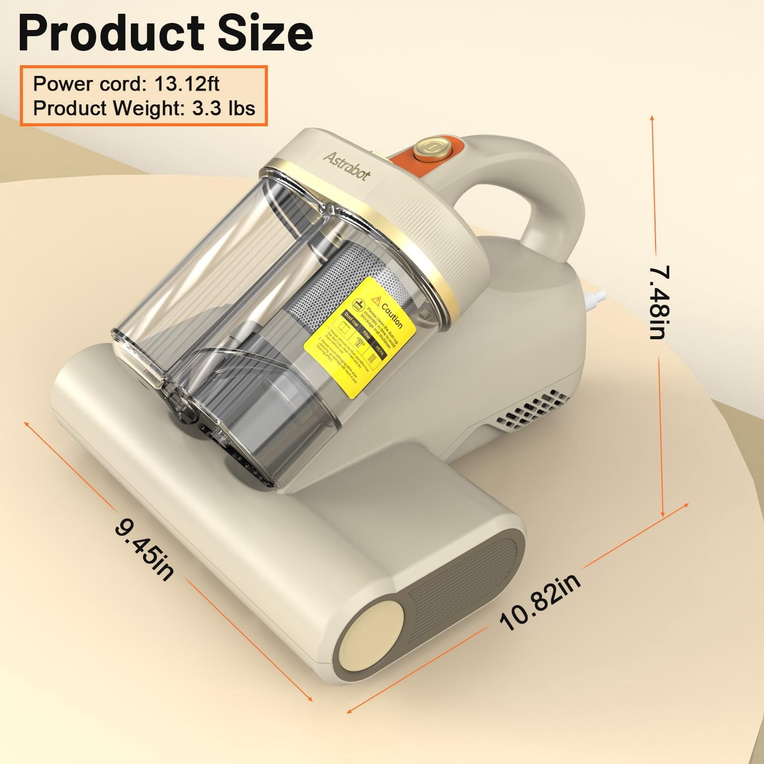 Mattress Vacuum Cleaner - 16KPA Suction, 253.7nm -C Light, 140 ° F Heat ...