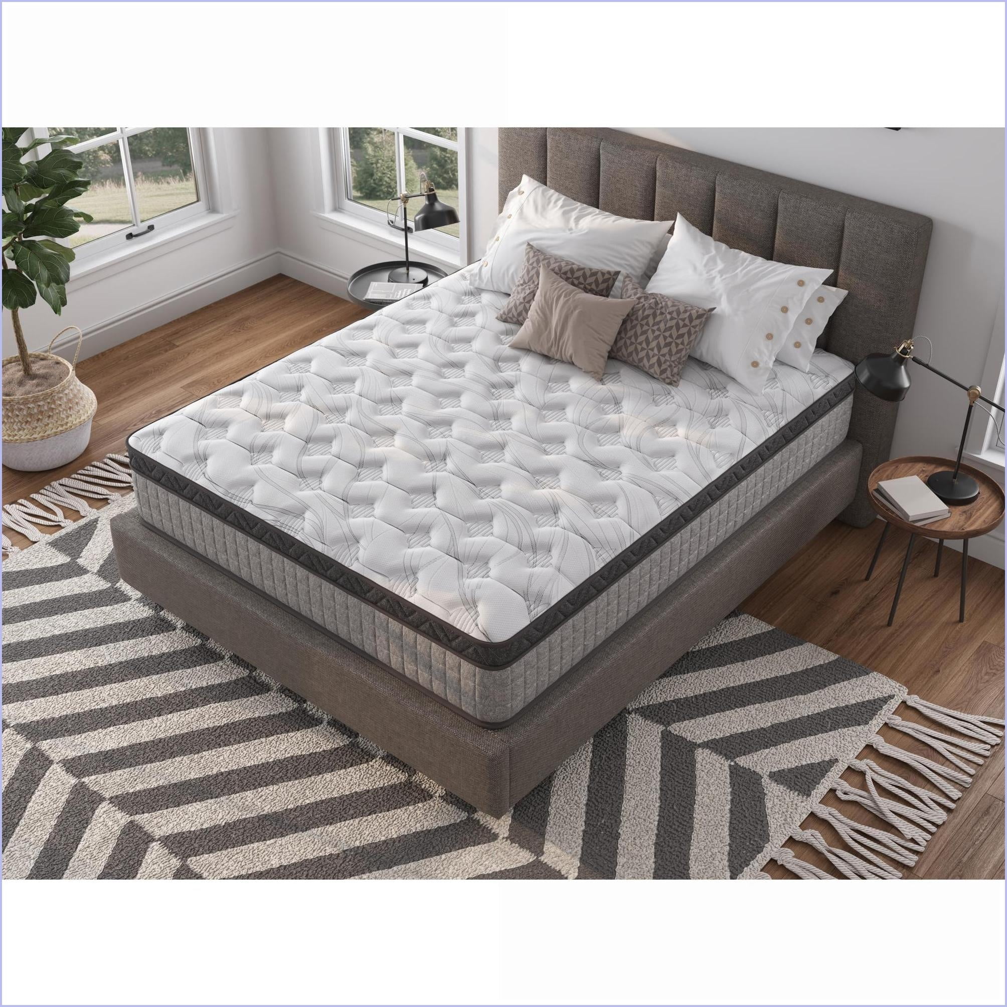 Mattresses | 10" Cooling Gel Memory Foam + Innerspring Hybrid Mattress ...