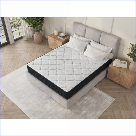 Mattresses | 10" Queen Cooling Gel Hybrid Mattress, Pressure Relief ...