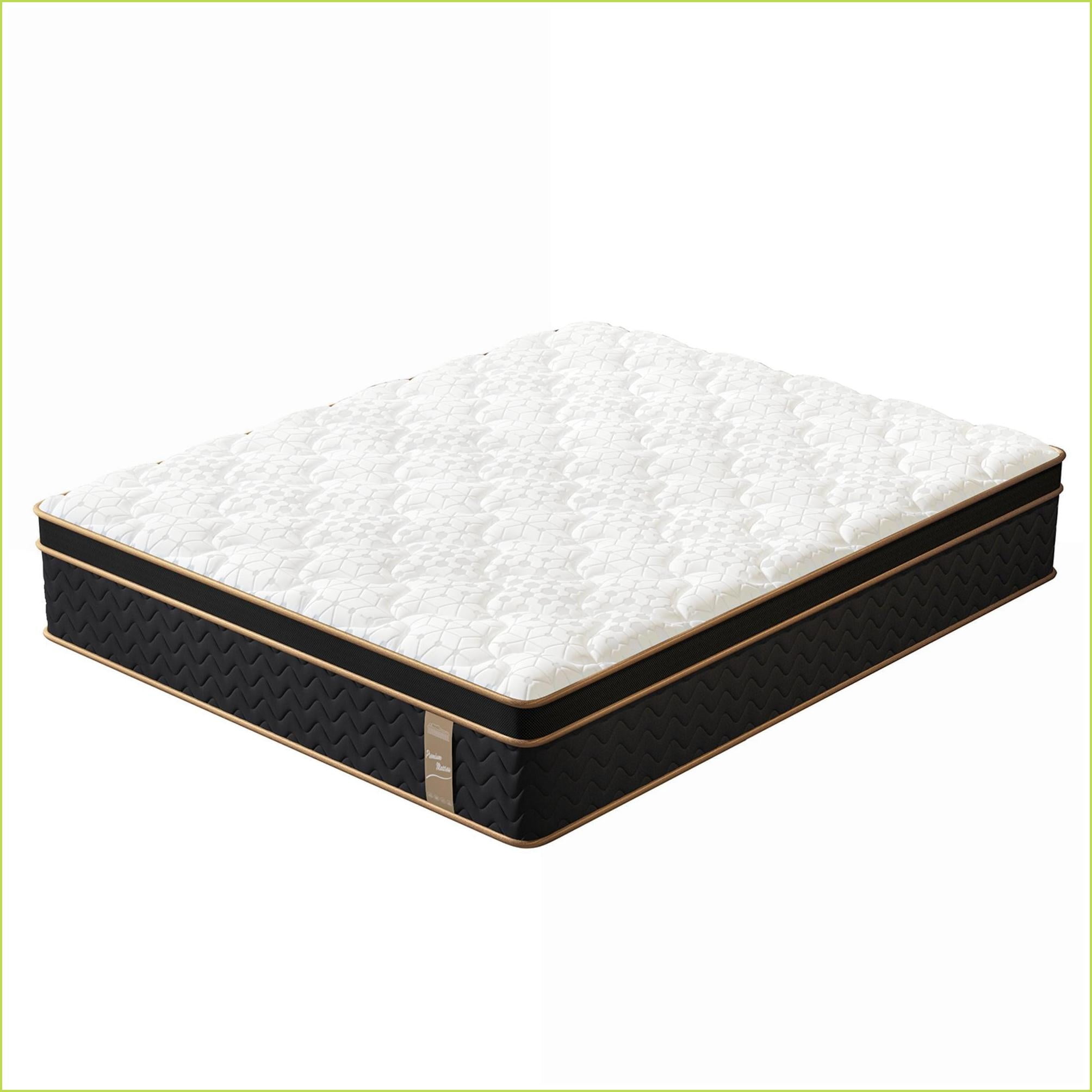 Mattresses, 10" Queen Plush Hybrid with Encased Coils & Gel Memory Foam ...