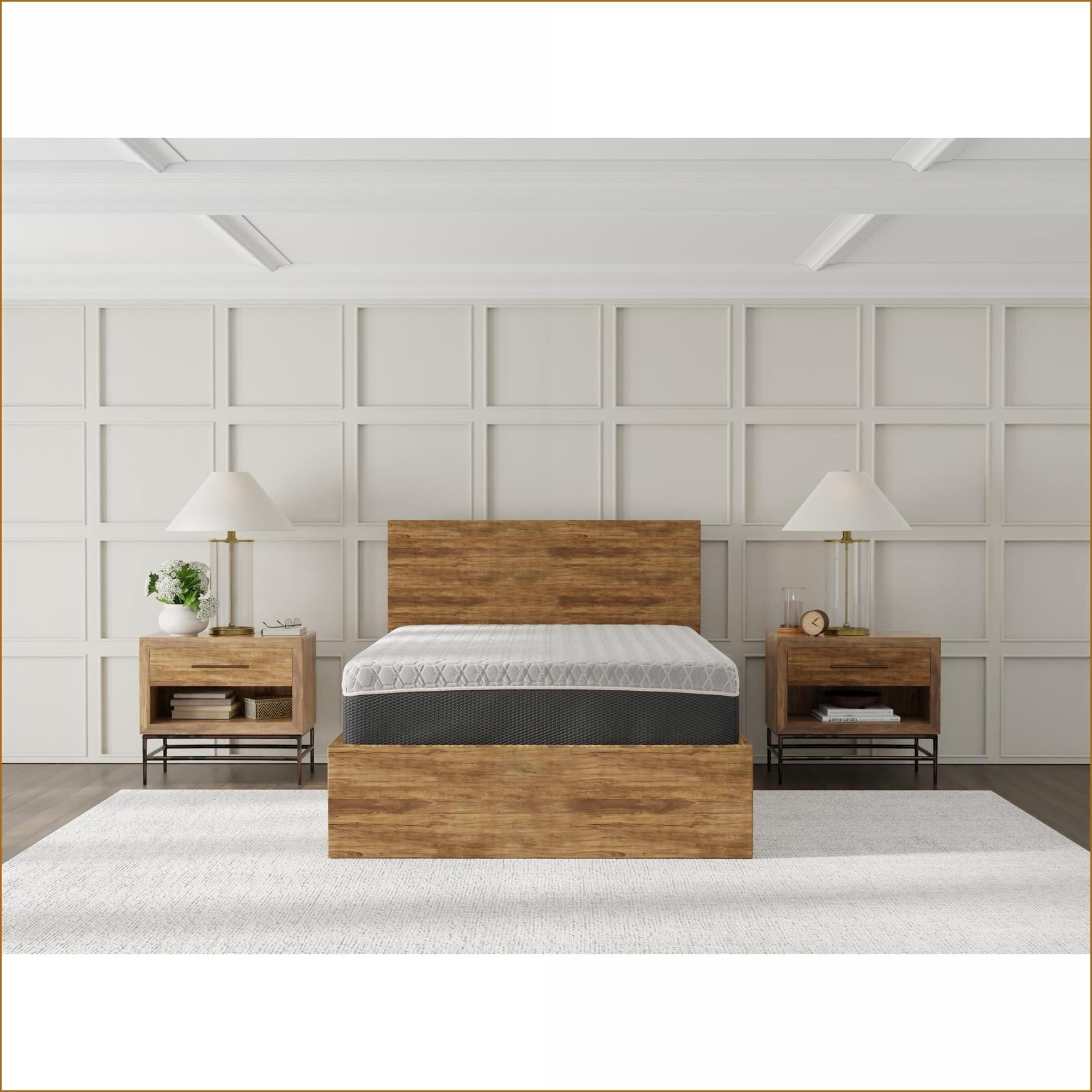 Mattresses, 12 Inch Copper Infused Hybrid Soft Memory Foam Mattress ...