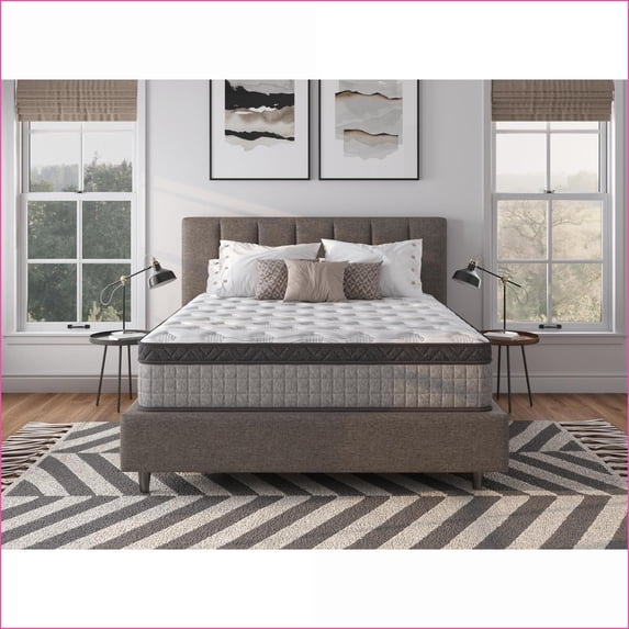 Mattresses Full 12” Cooling Gel Hybrid Mattress, Pressure Relief ...