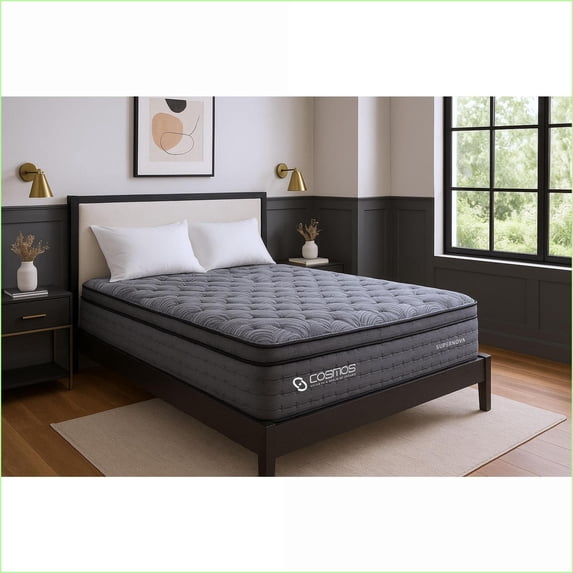 Mattresses, Queen 14'' Thick Pocket Innerspring + Memory Foam Foam ...