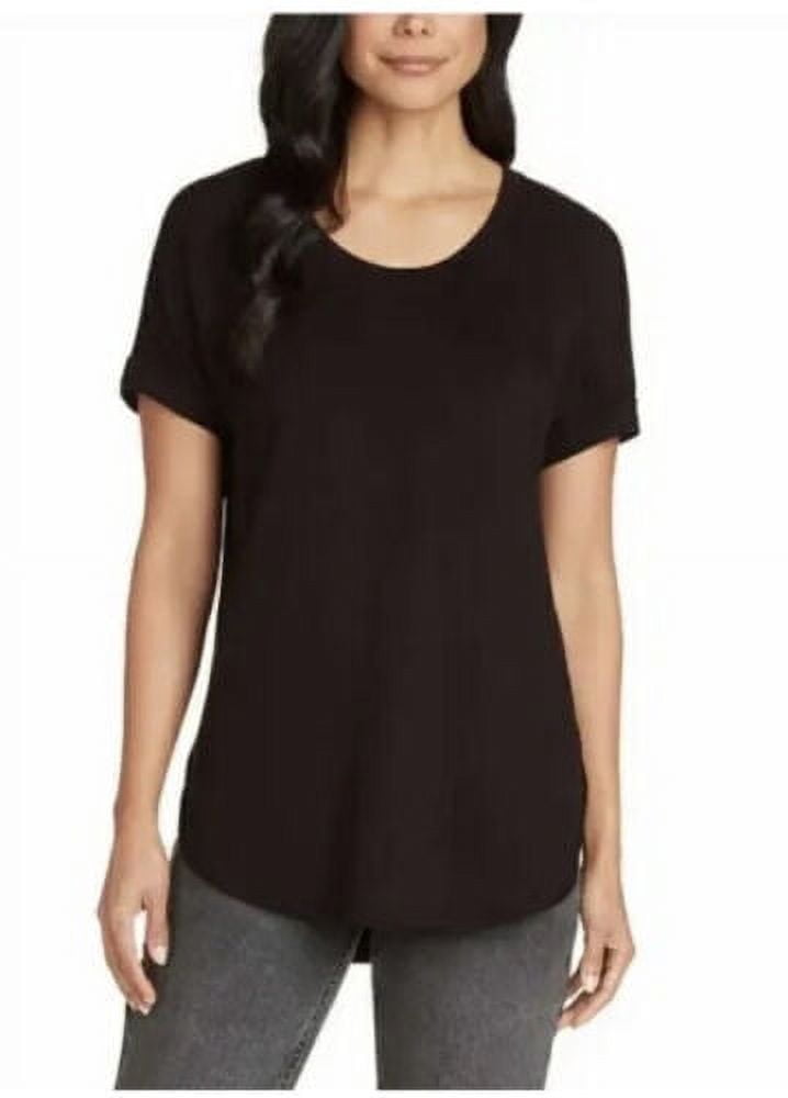 Matty M Ladies' French Terry Top, Black, Medium - Walmart.com