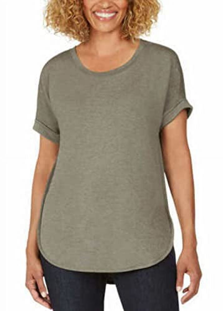 Matty M Ladies' French Terry Top Size: L, Color: Heather Olive ...