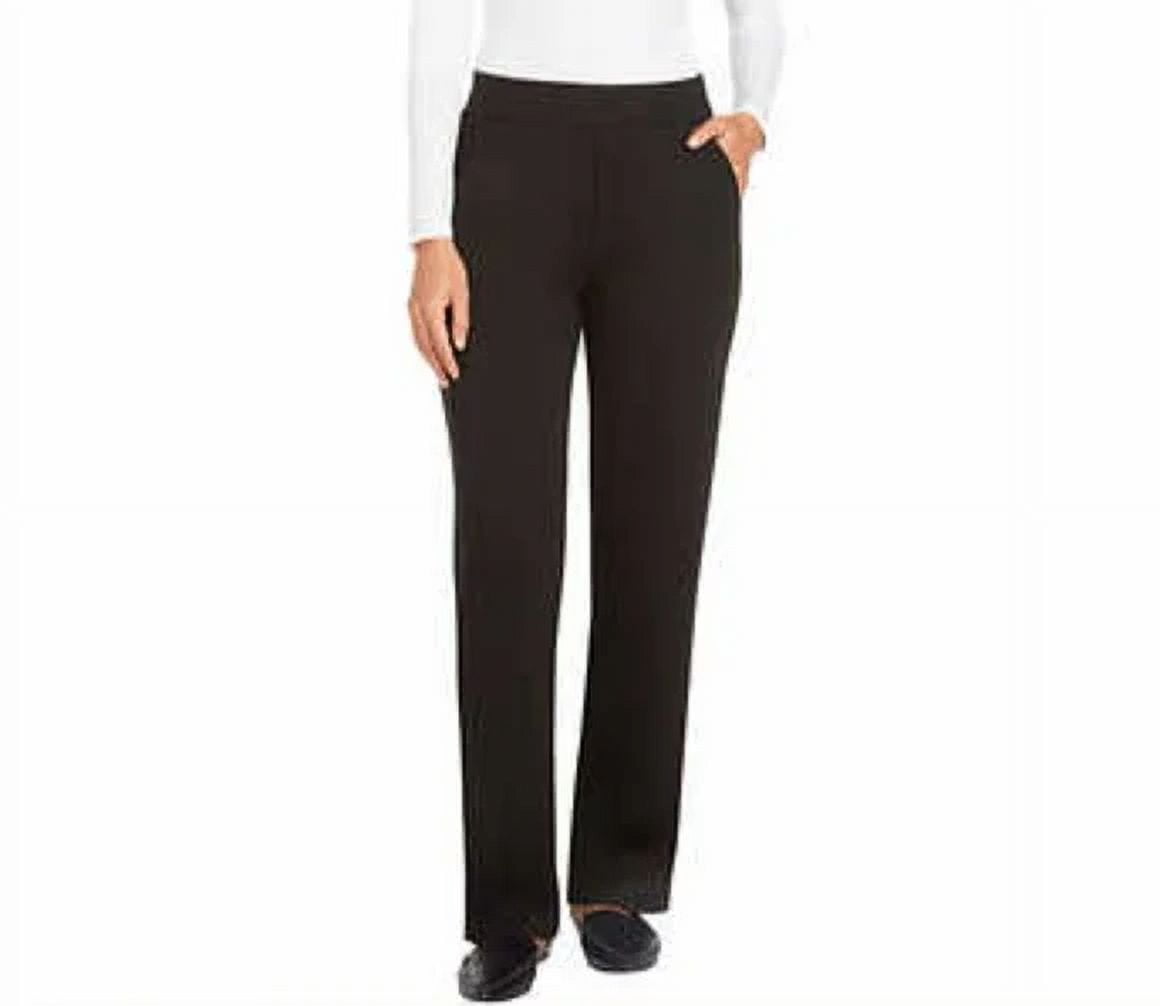 Matty M Women's Pull on Comfort Stretch Dress Pants (Black, L ...