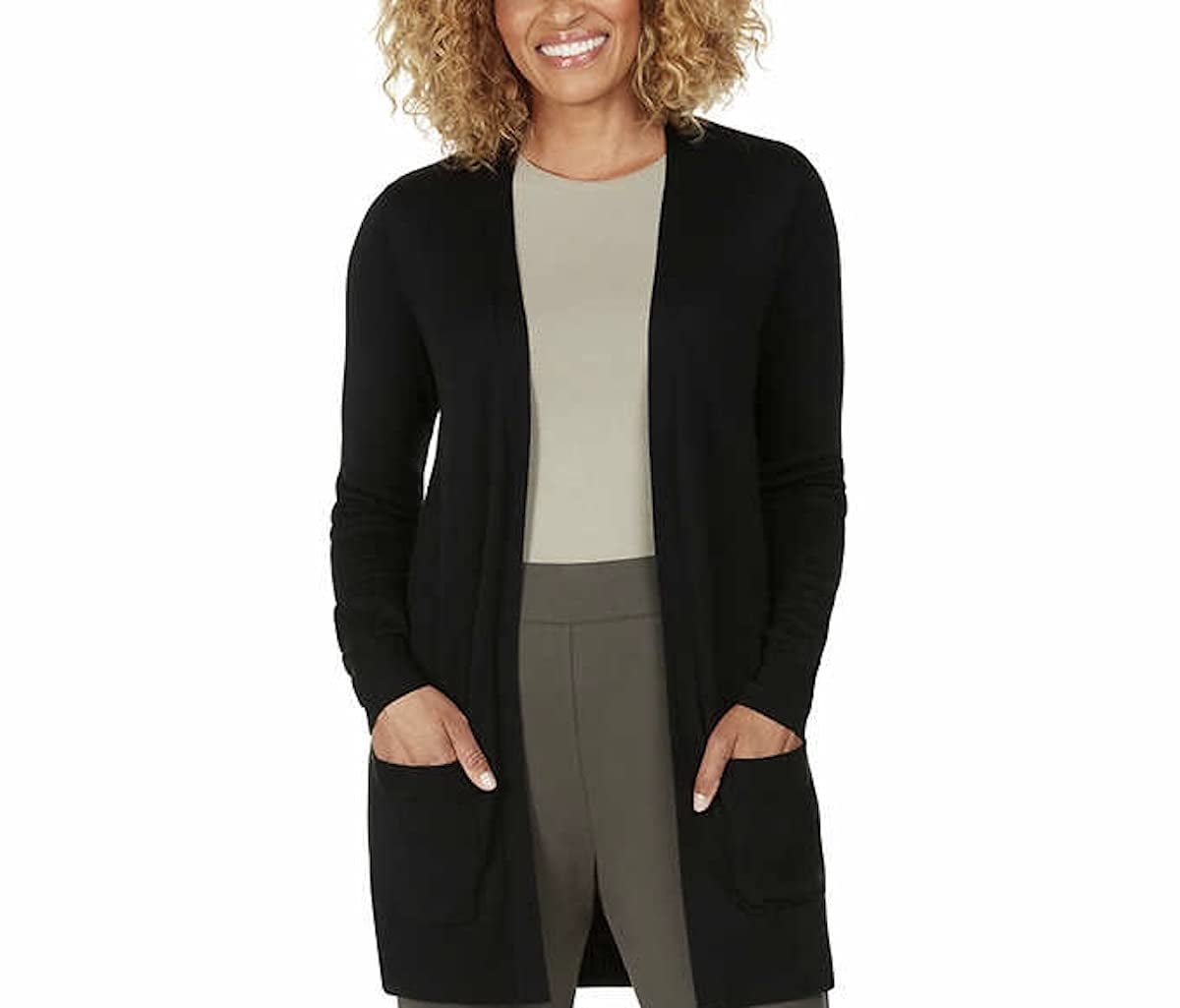Matty M Women's The Boyfriend Cardigan (Black, XX-Large) - Walmart.com
