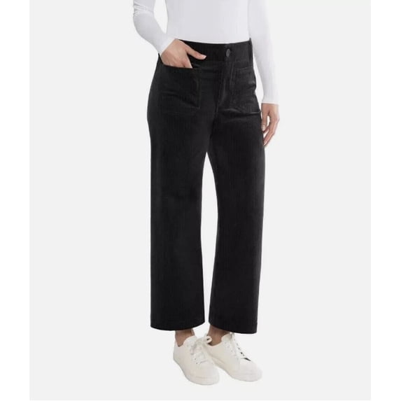 Matty M Women's Wide Leg Corduroy Pant, Black, Size XXL - Walmart.com