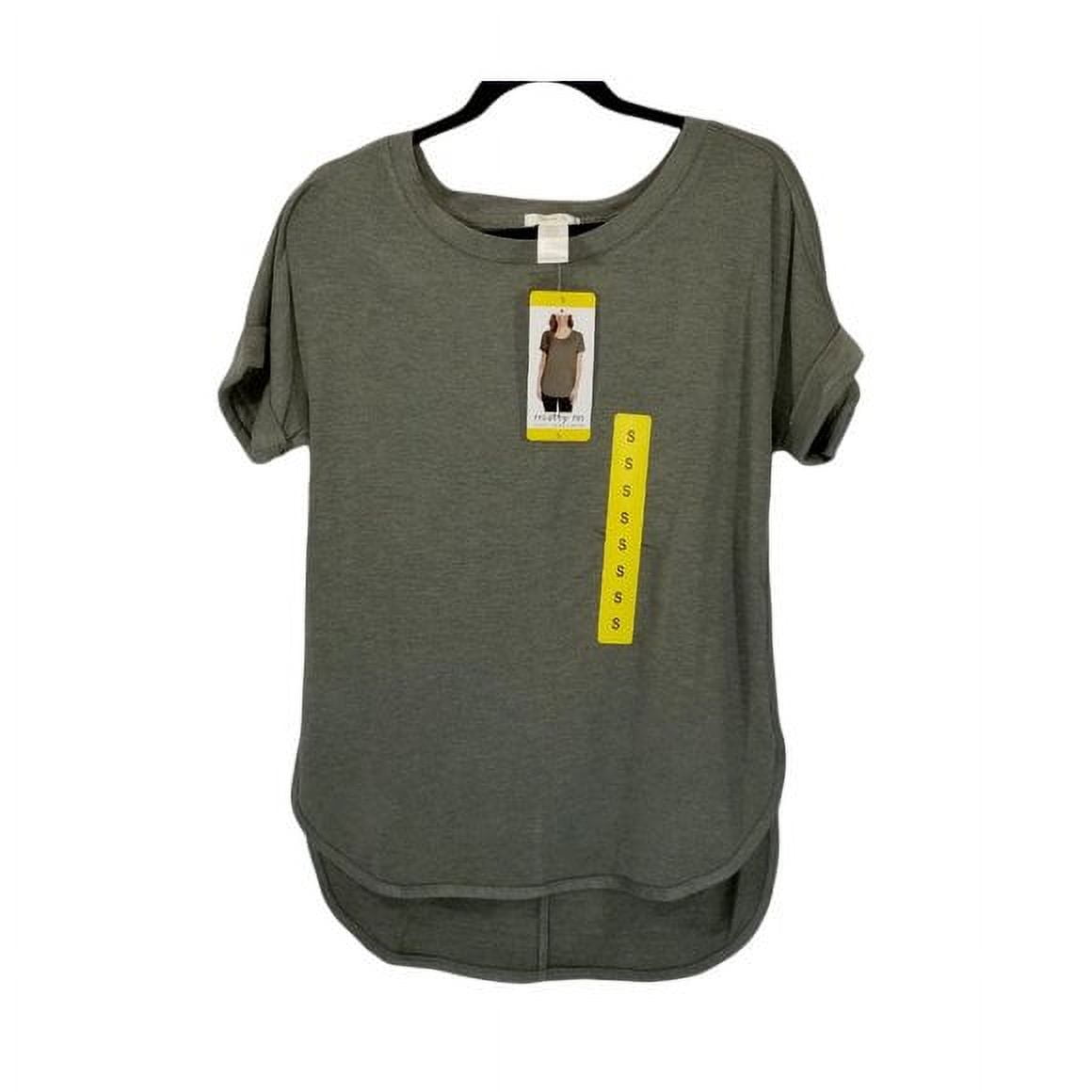 Matty M Womens French Terry Tee Top,Heather Olive,XX-Large - Walmart.com