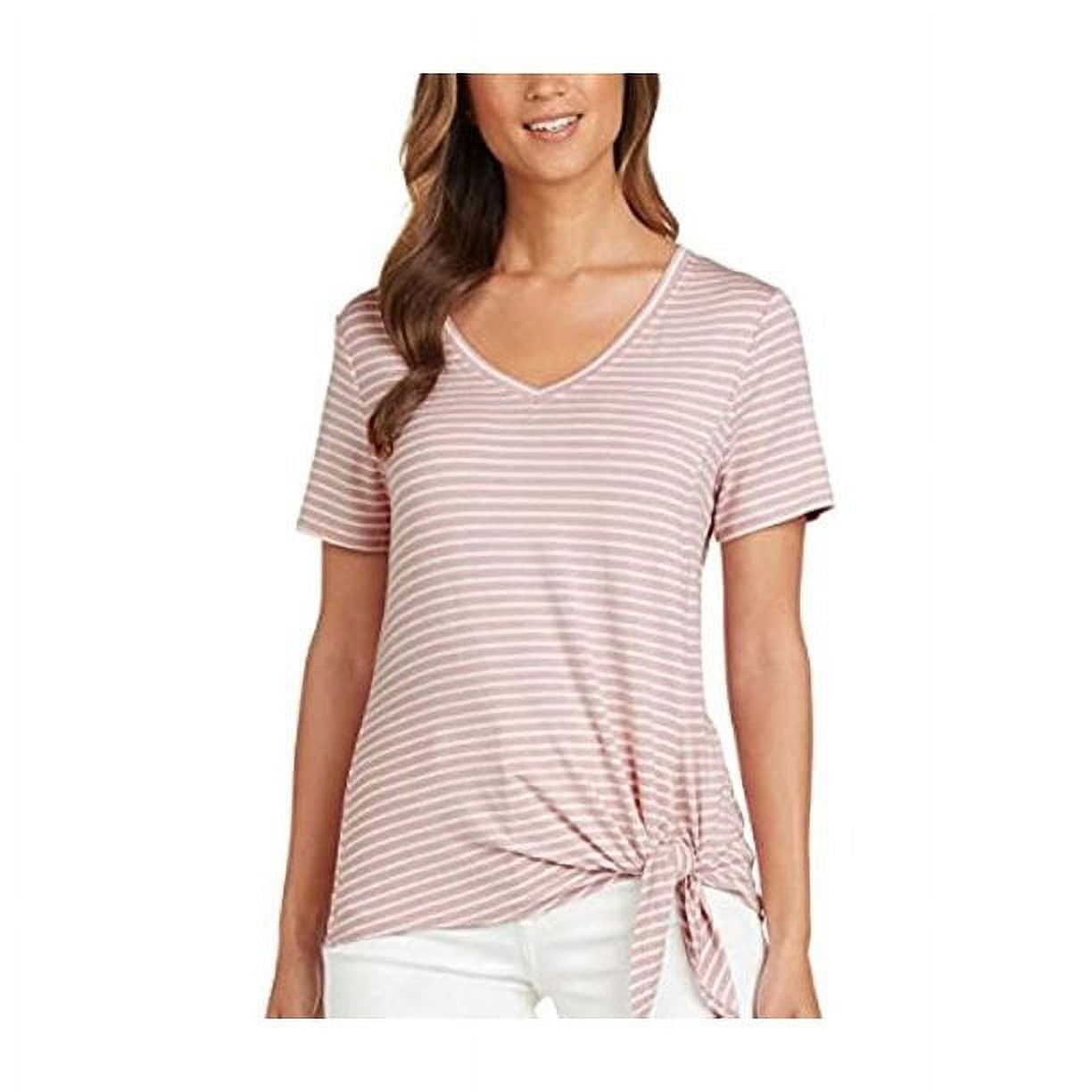 Matty M Womens Side Tie Tee - Walmart.com