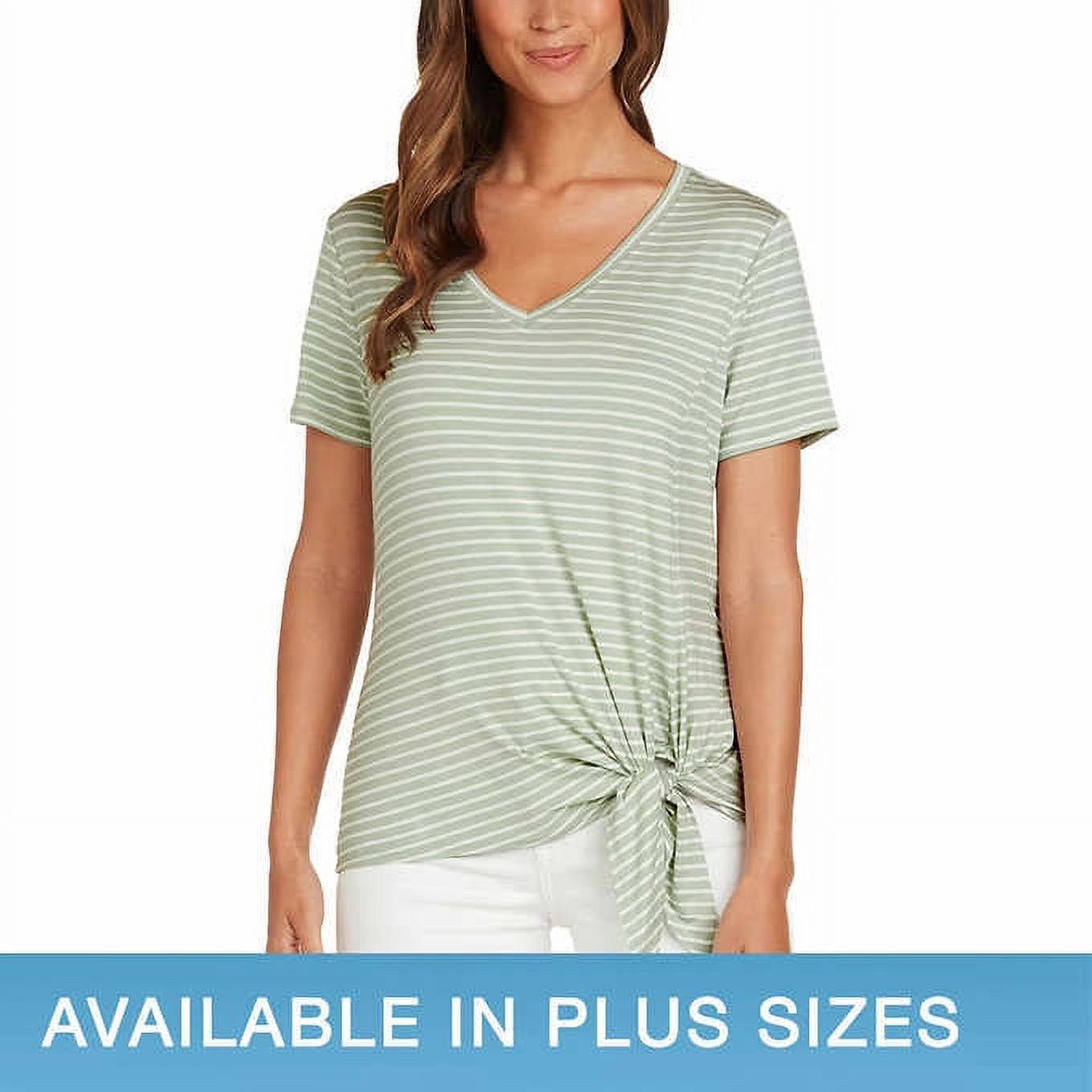 Matty M Womens Side Tie Tee - Walmart.com