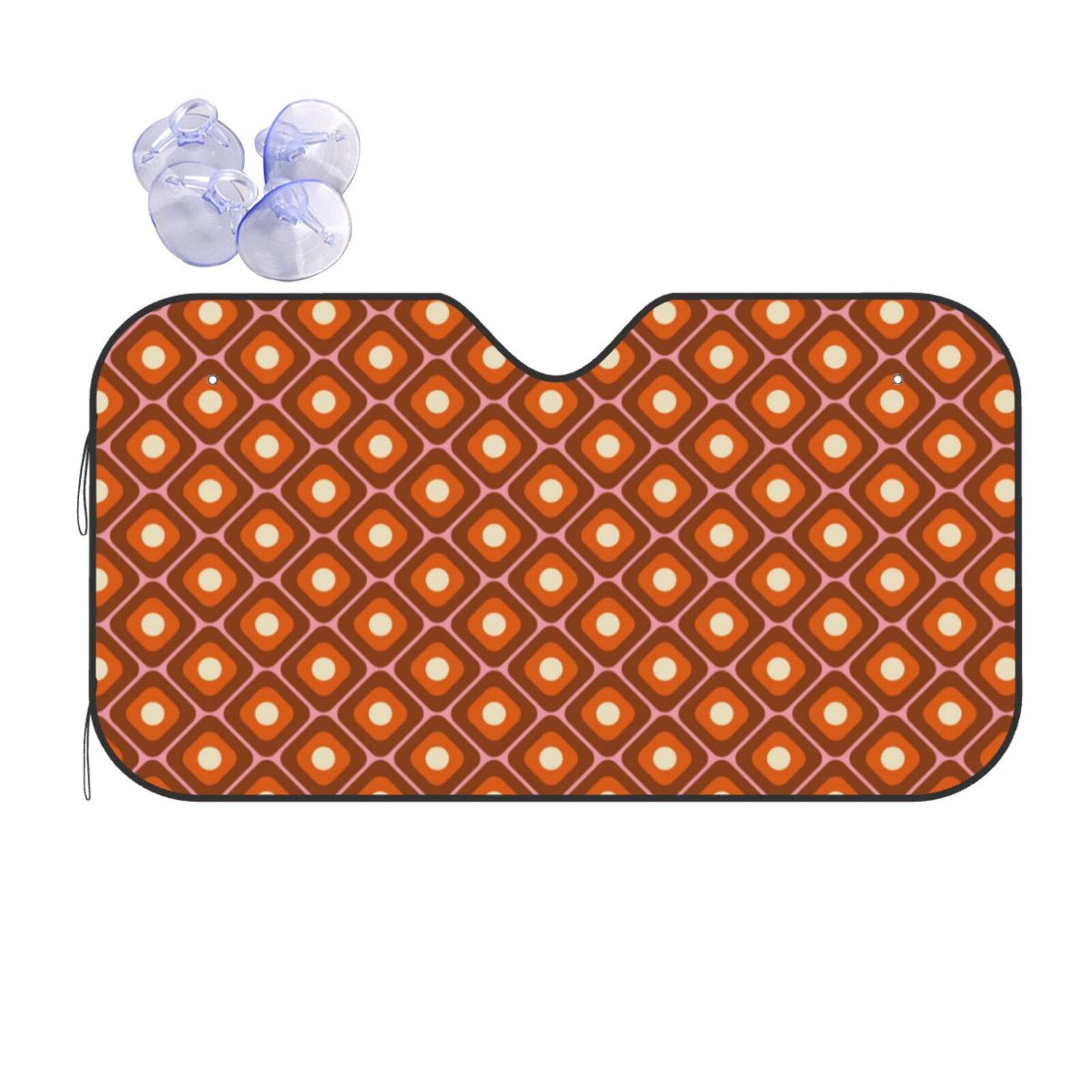 Matuu 60s and 70s Aesthetic Print Foldable Front Window Car Windshield ...