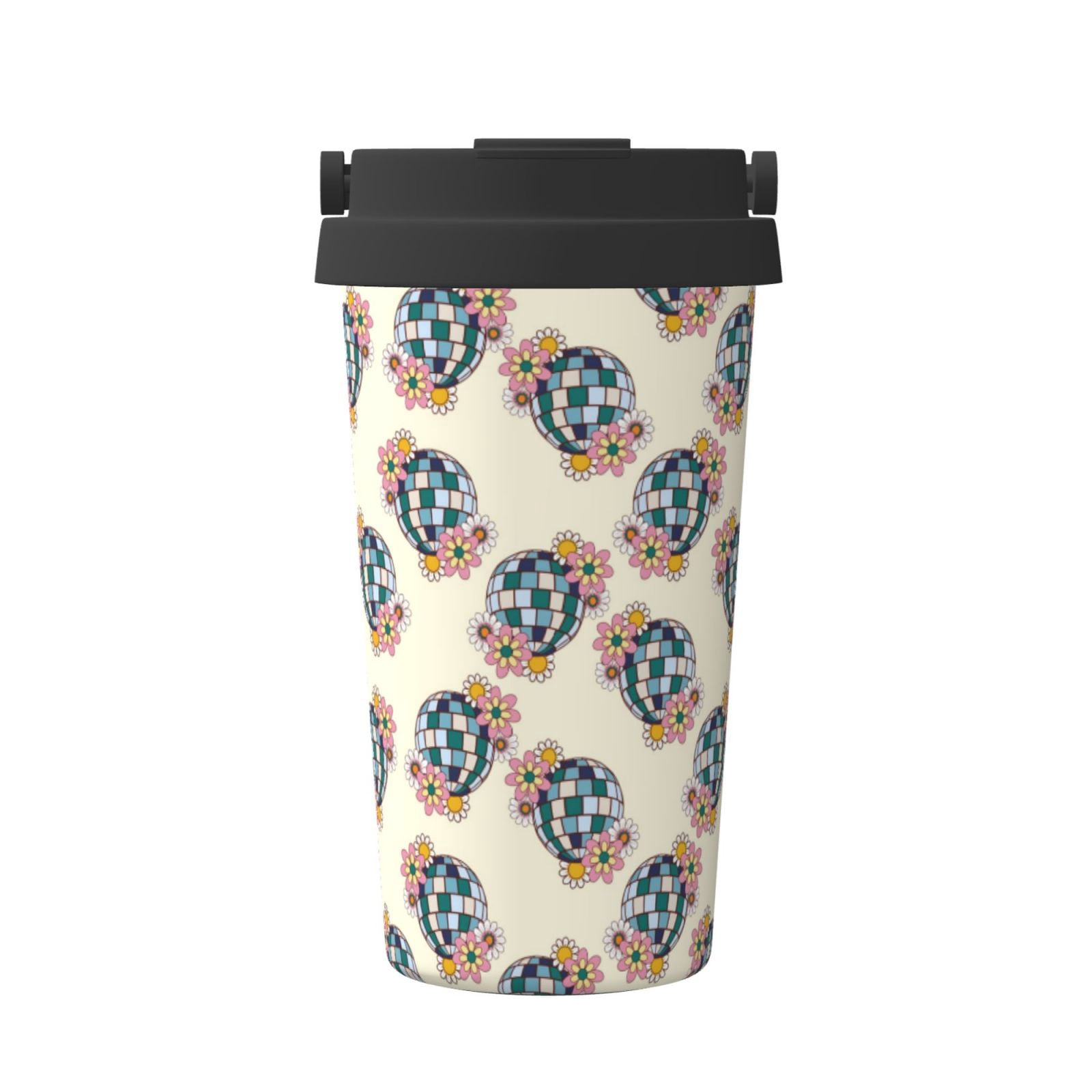 Matuu 70s Disco Ball for Insulated Coffee Mug Reusable Travel Coffee ...