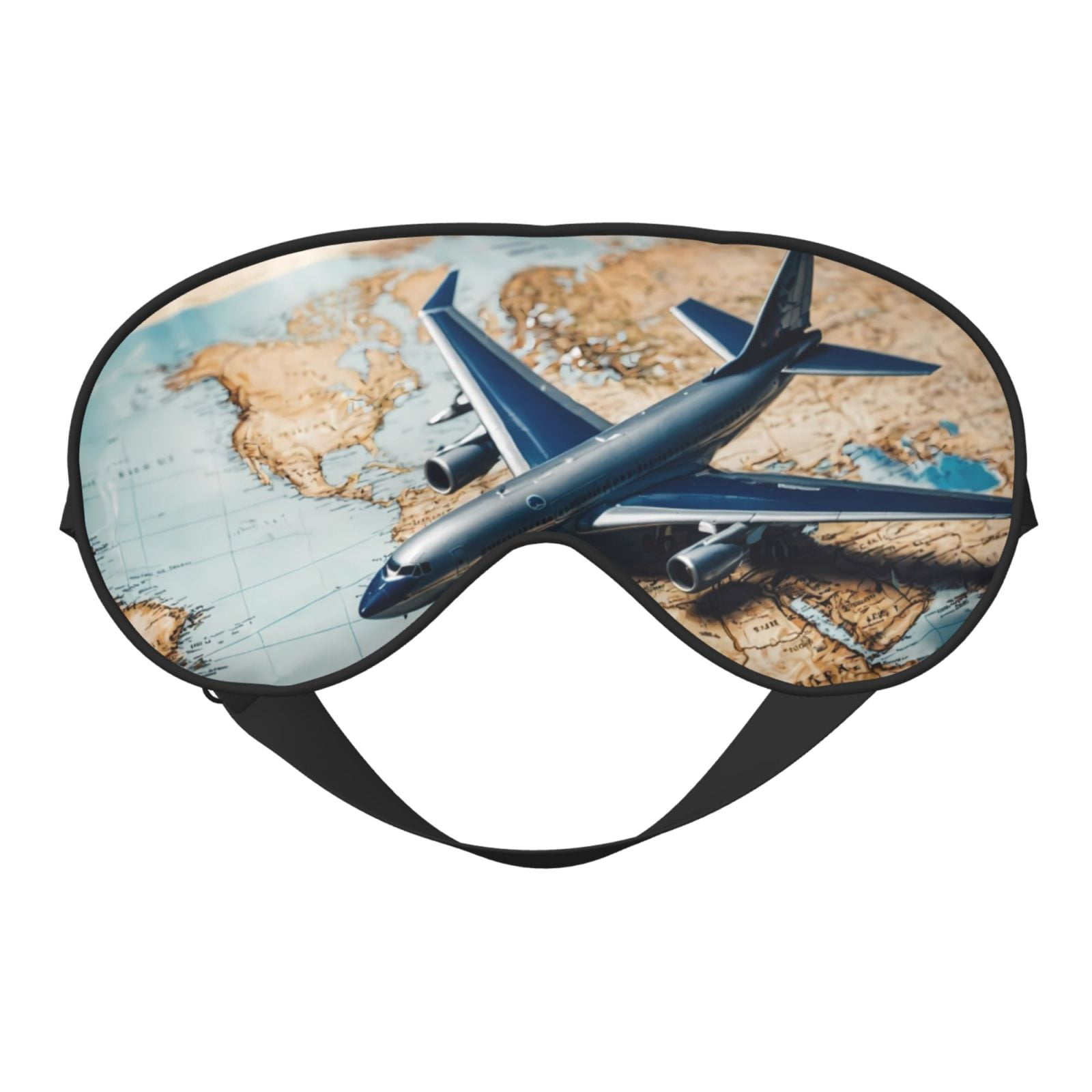 Matuu Airplane World Map Adventure for Soft Eye Mask Sleep Mask with ...