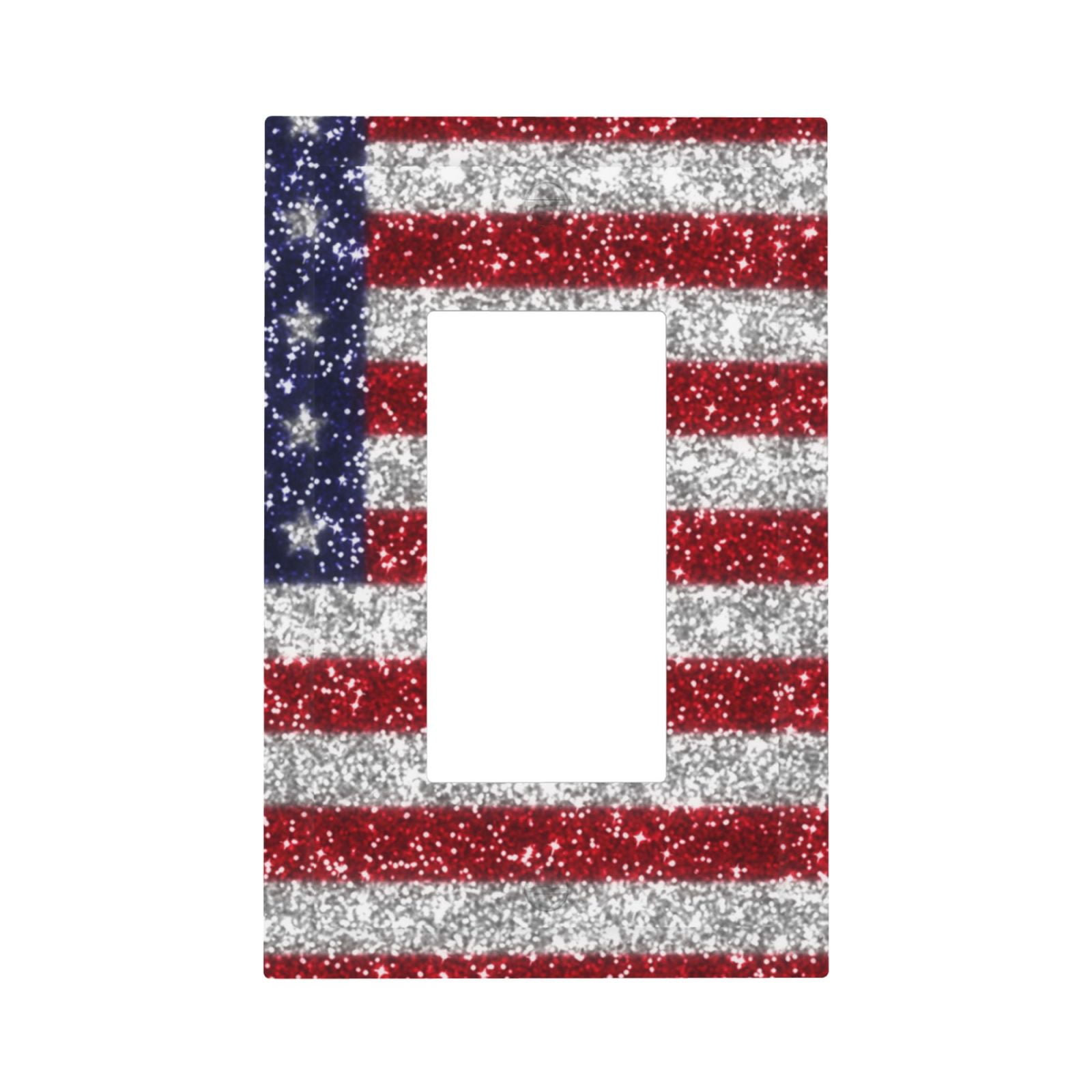 Matuu America Flag Glitter for Modern Decorative Wall Plate Switch ...