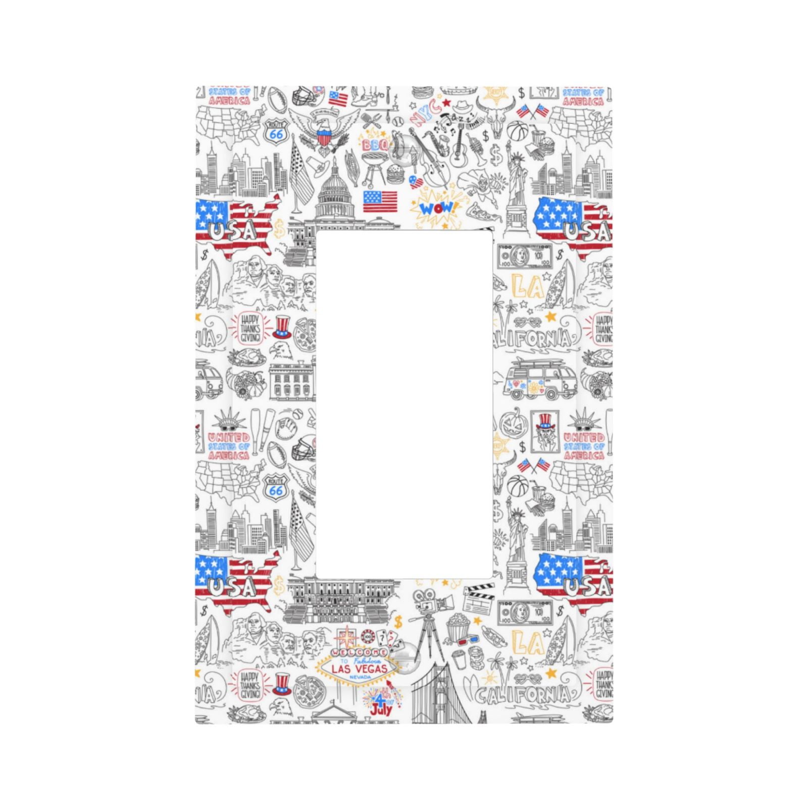 Matuu America Landmarks2 for Modern Decorative Wall Plate Switch Plate ...