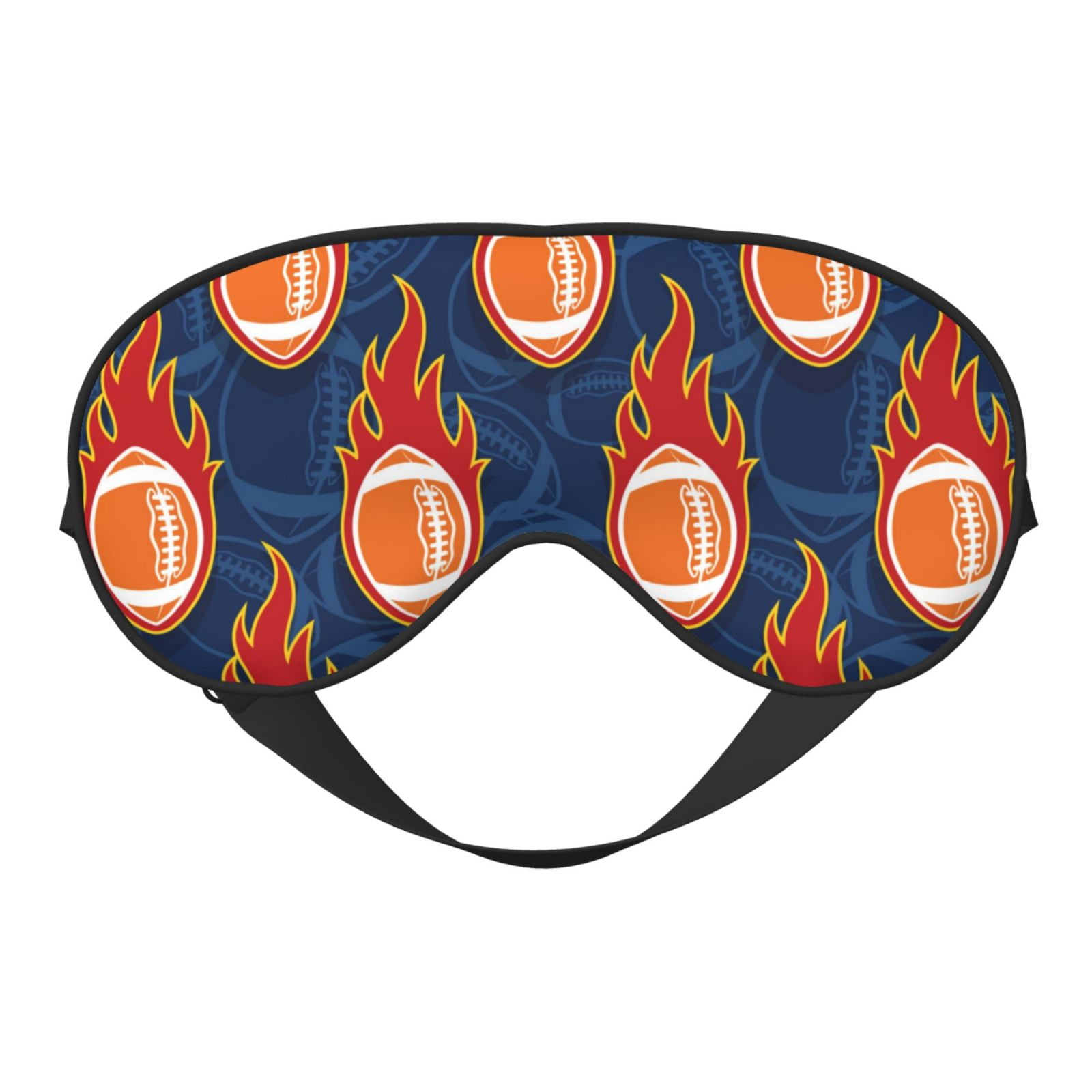 Matuu American Football and Fire Flames for Soft Eye Mask Sleep Mask ...