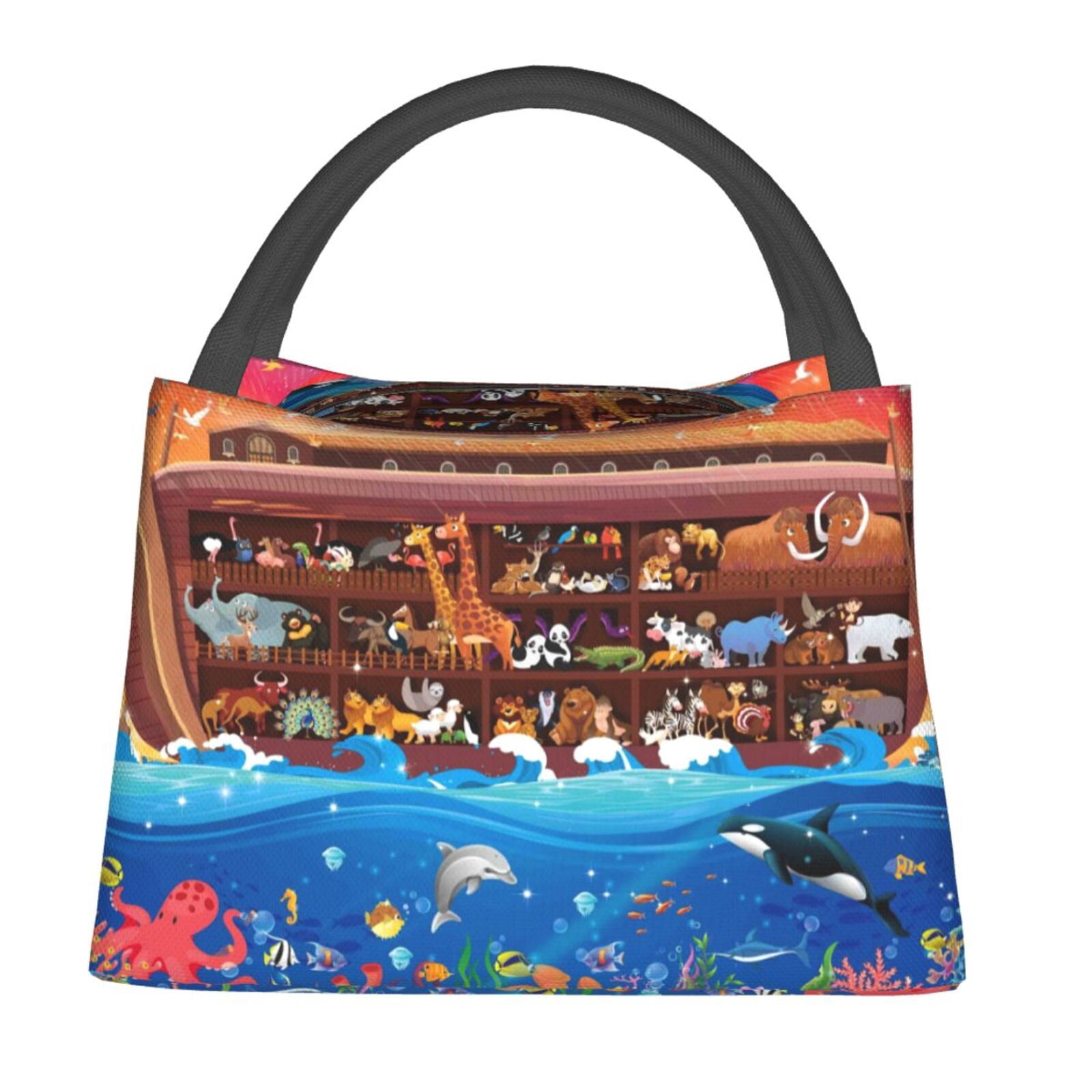 Matuu Animals On Noah's Ark2 for Lunch Bag Thermal Insulated Bag ...