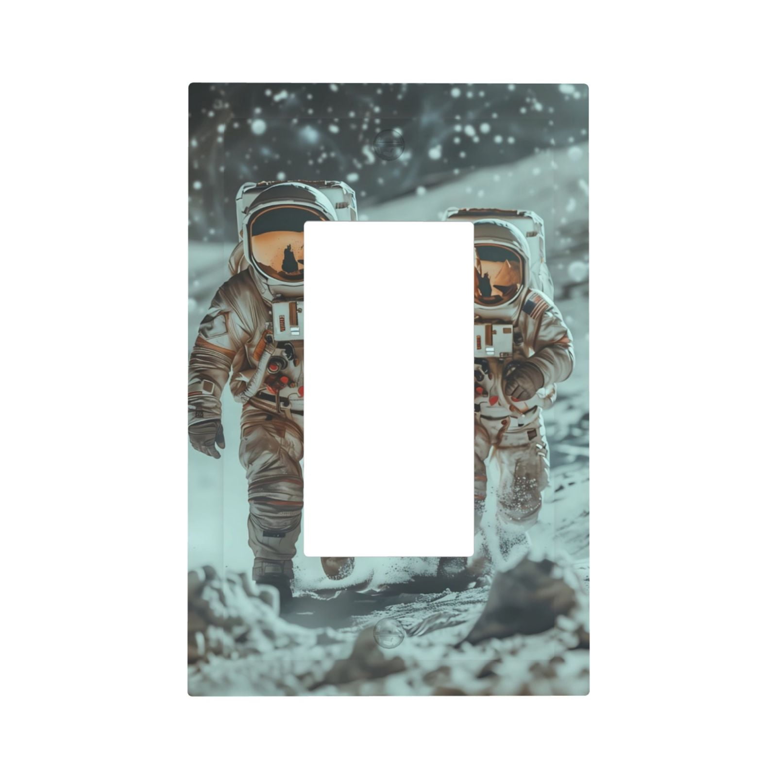 Matuu Astronauts On Lunar Mission for Modern Decorative Wall Plate ...