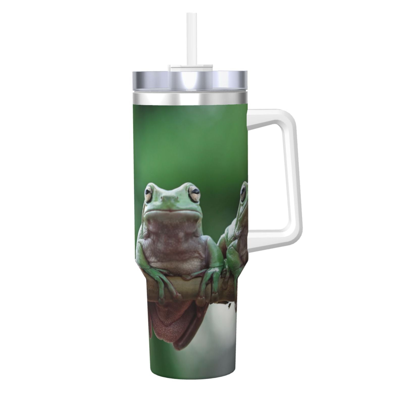 Matuu Australian White Tree Frog Sitting on Branch for 40OZ Ice Cup ...
