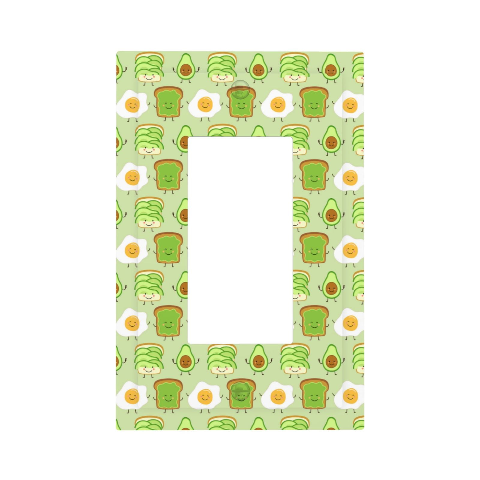 Matuu Avocado And Toast for Modern Decorative Wall Plate Switch Plate Outlet Cover for Light ...