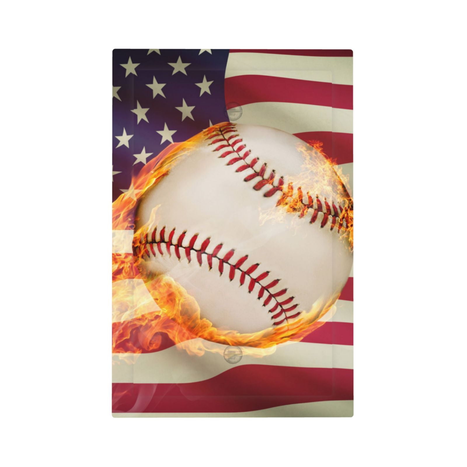 Matuu Baseball Ball With Flag for Modern Decorative Wall Plate Switch ...