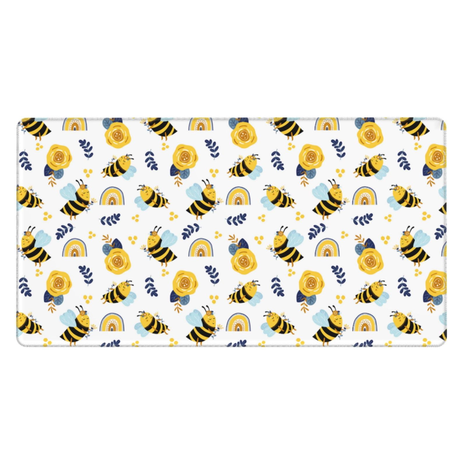 Matuu Bees And Rainbows for Large Gaming Mouse Pad Desk Mat with Non ...