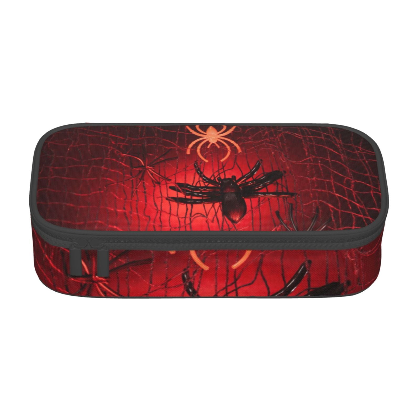 Matuu Black Spider Web With Spiders for High Capacity Pencil Case, Big ...