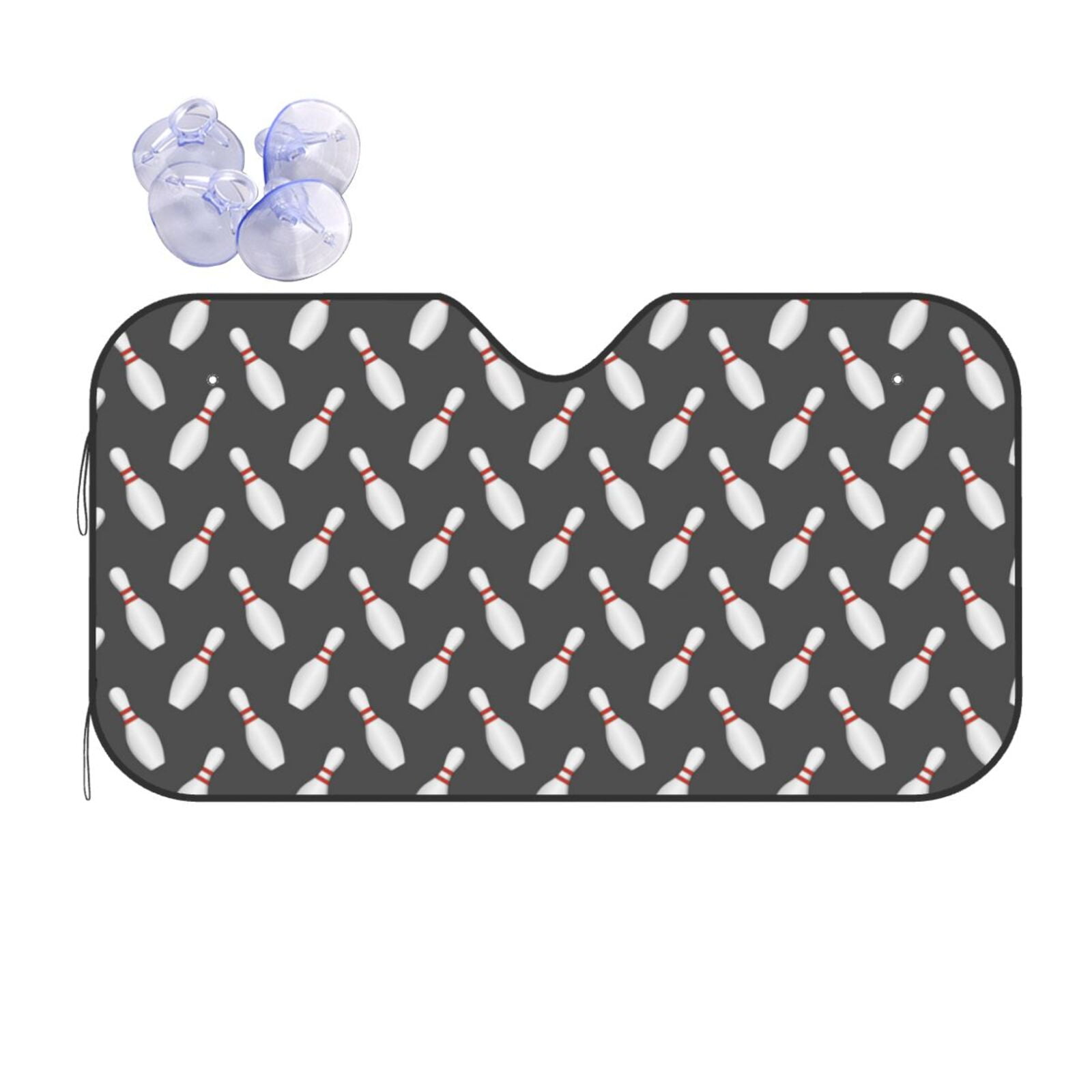 Matuu Bowling Pins Print Foldable Front Window Car Windshield Sun Shade ...