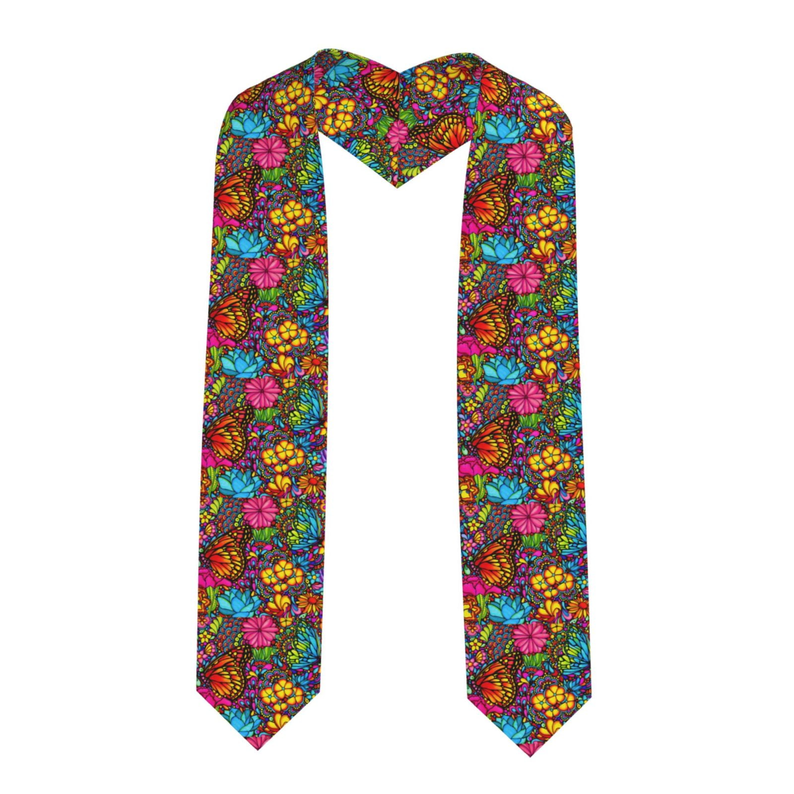 Matuu Butterfly Garden For Unisex Adult Graduation Stole 72” Long Shawl