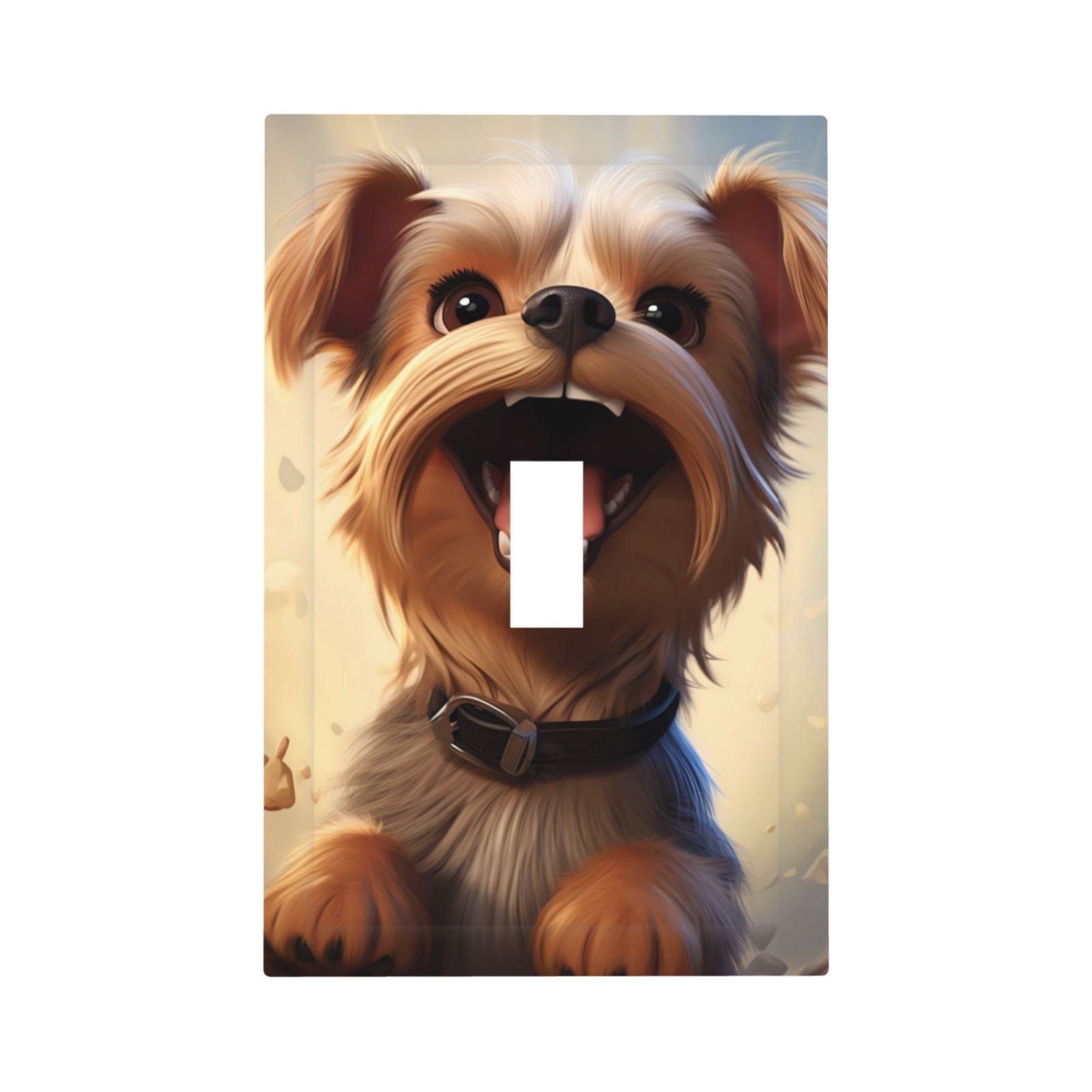 Matuu Cartoon Happy Cute Puppy for Modern Decorative Wall Plate Switch ...