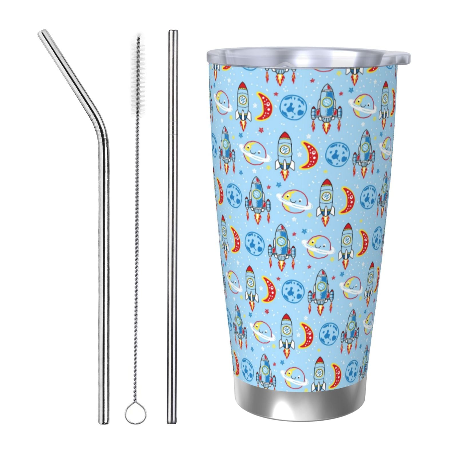 Matuu Cartoon Rocket With Space for 20oz Durable Thermal Cups Keep ...