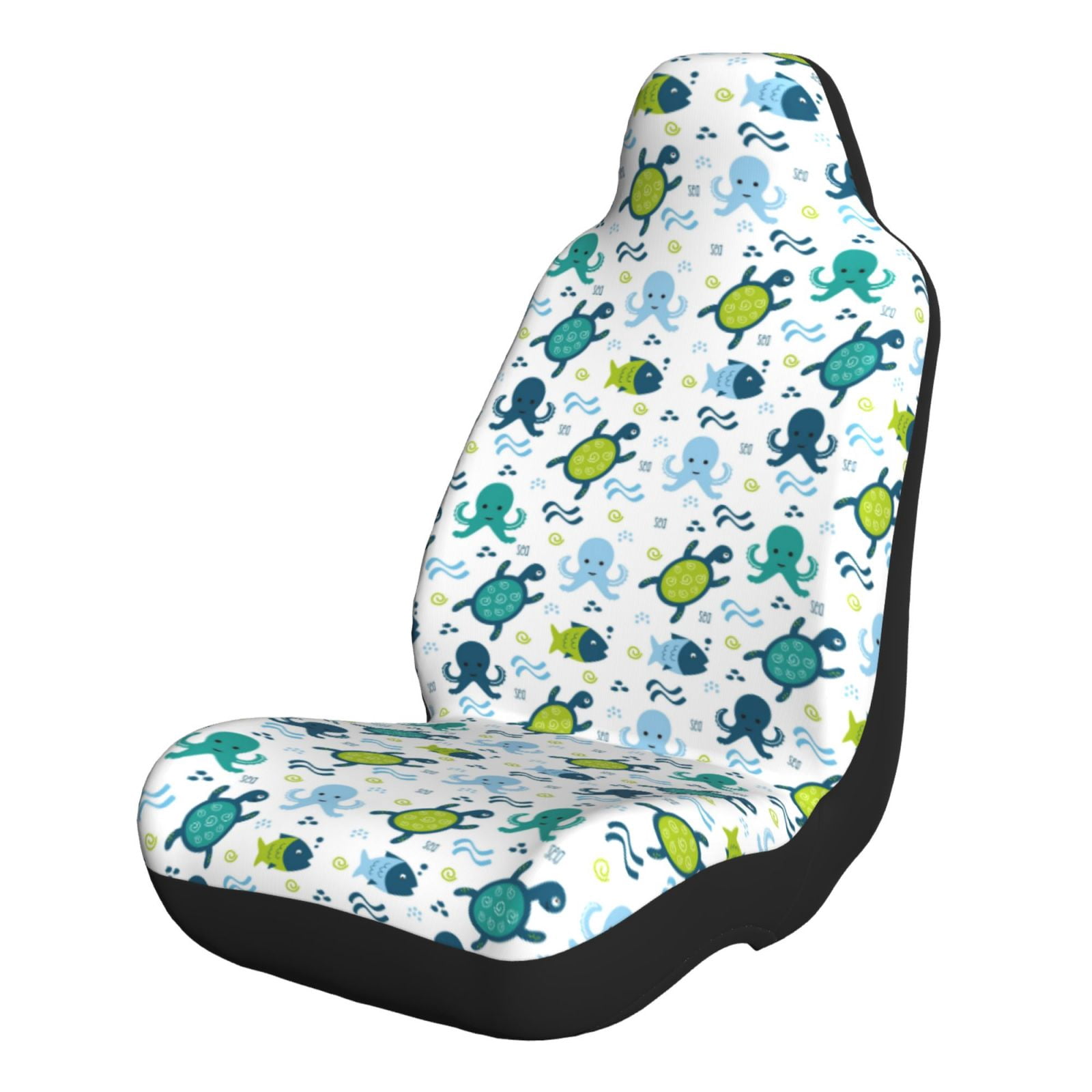 Matuu Cartoon Sea Creatures Printed Car Seat Covers Light and Breezy ...