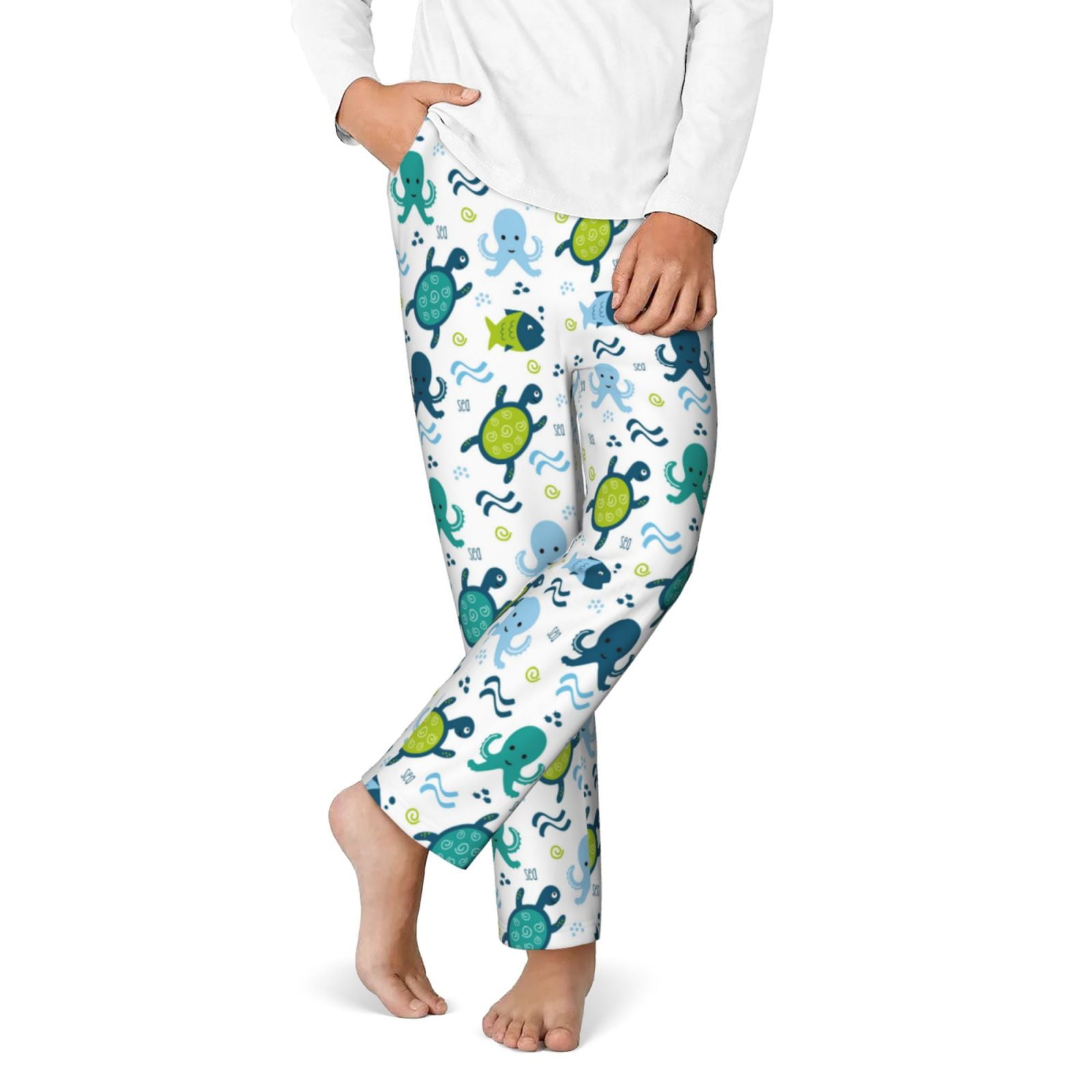 Matuu Cartoon Sea Creatures for Casual pants for teens Teen lounge ...